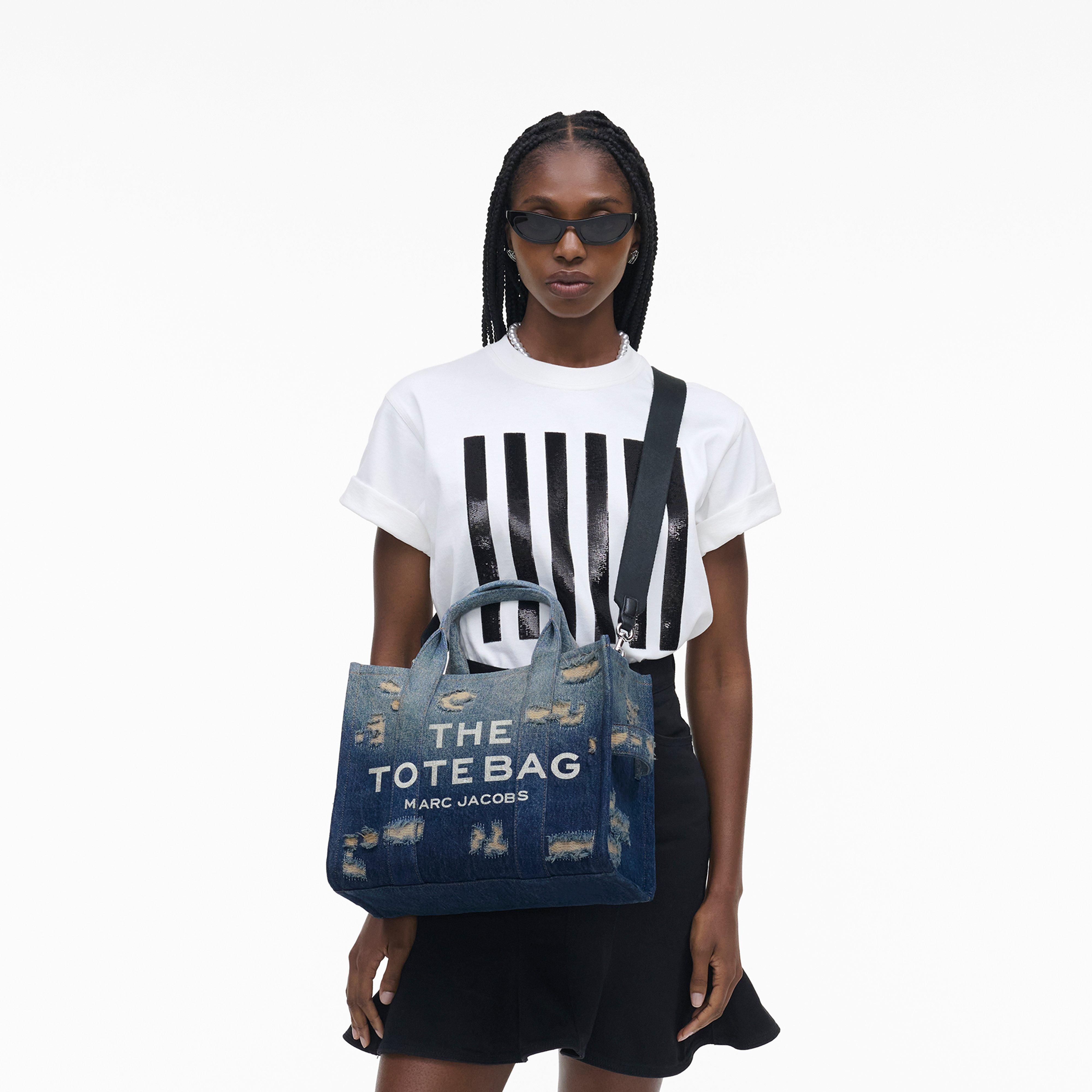 The Rip and Repair Denim Medium Tote Bag | Marc Jacobs | Official Site