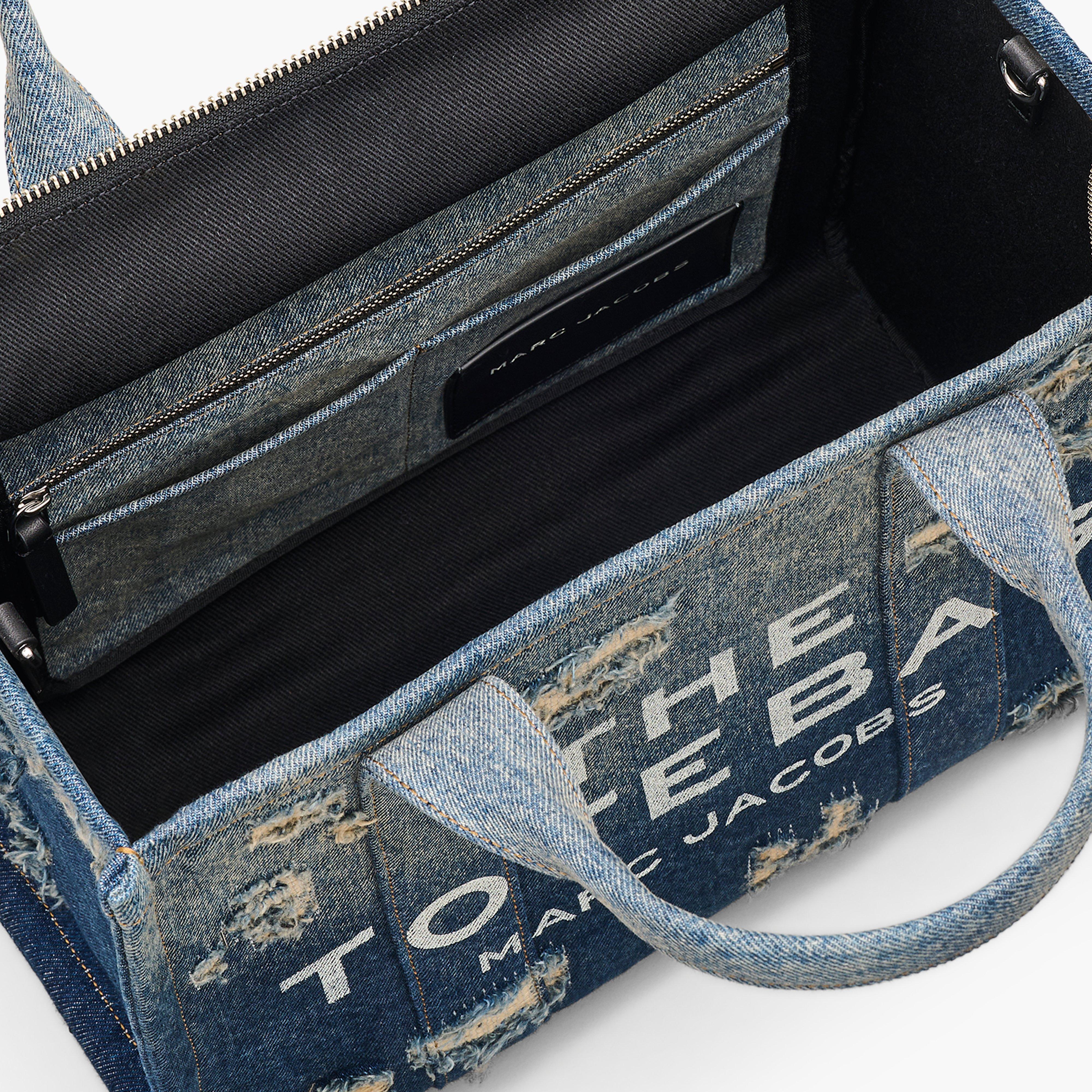 The Rip and Repair Denim Medium Tote Bag | Marc Jacobs | Official Site