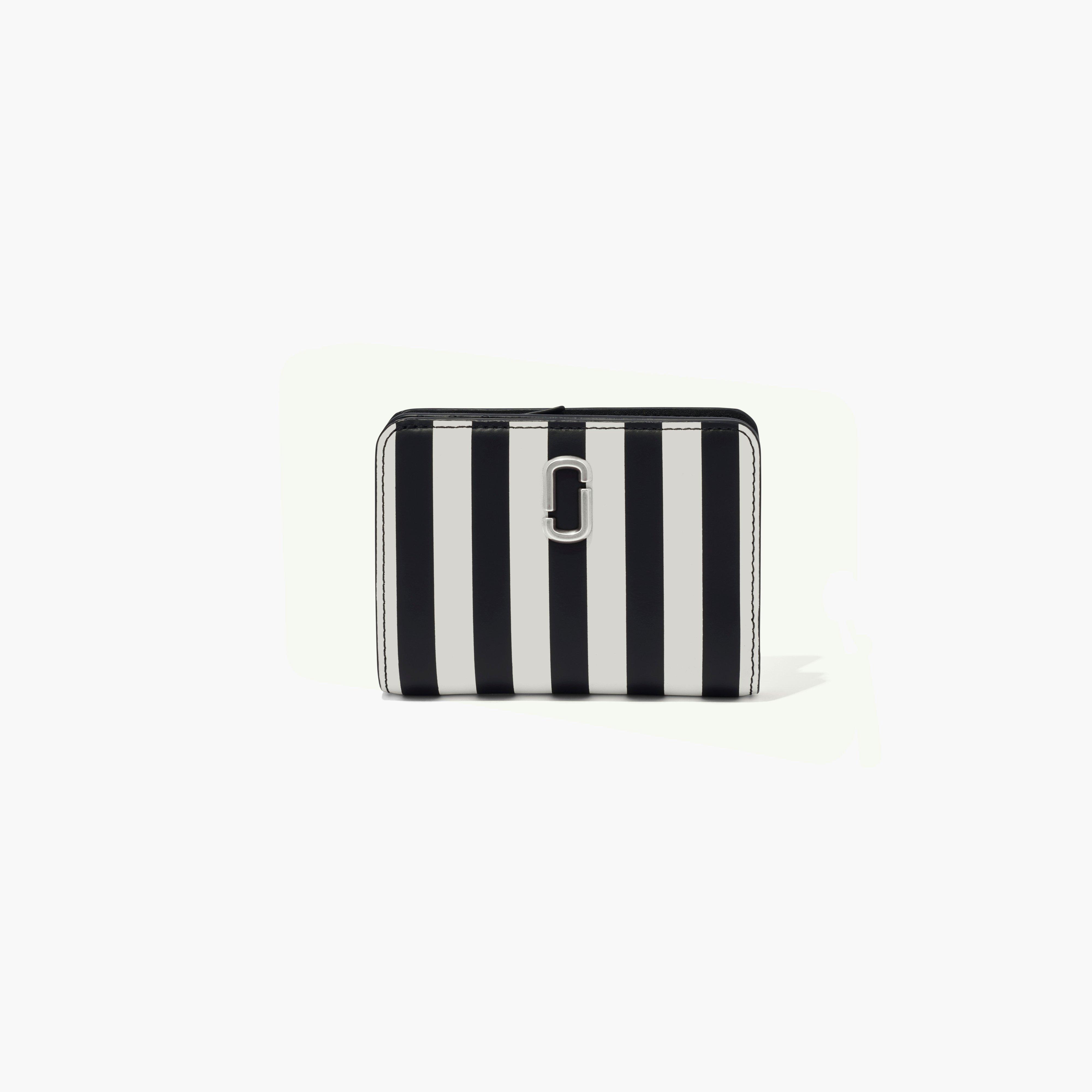 The Striped J Marc Mini Compact Wallet| Marc Jacobs | Official Site