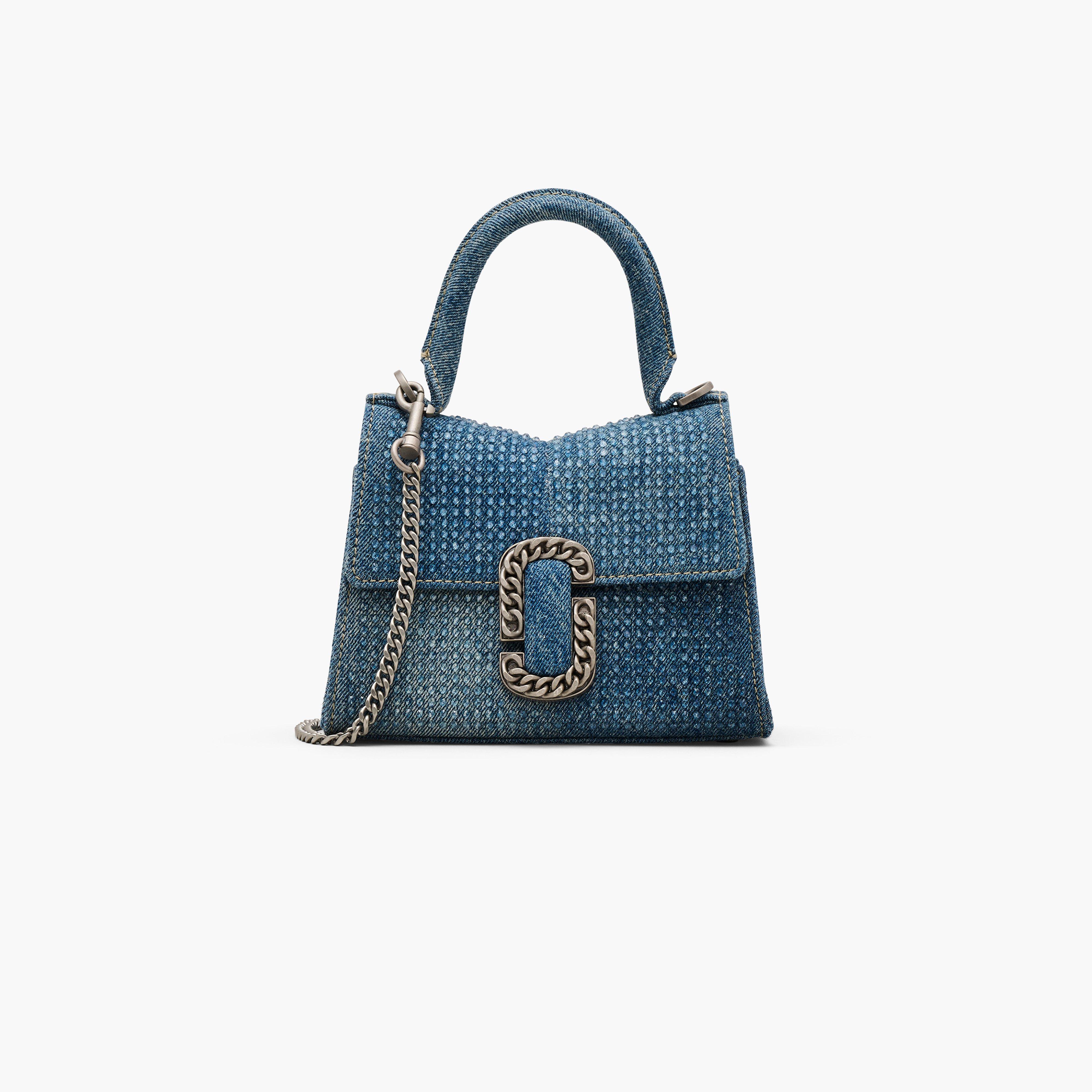 The Crystal Denim St. Marc Mini Top Handle | Marc Jacobs | Official Site