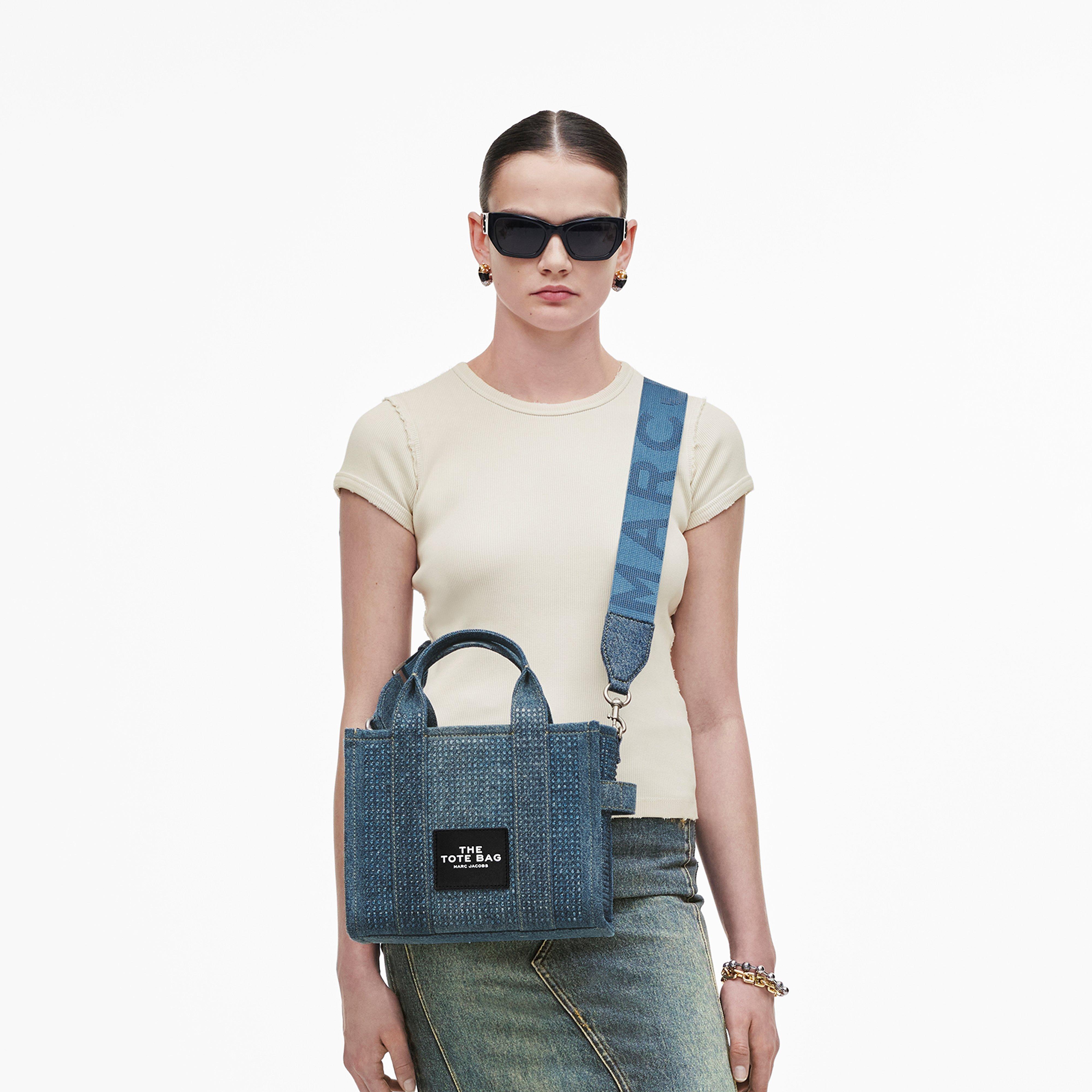 The Crystal Denim Small Tote Bag | Marc Jacobs | Official Site