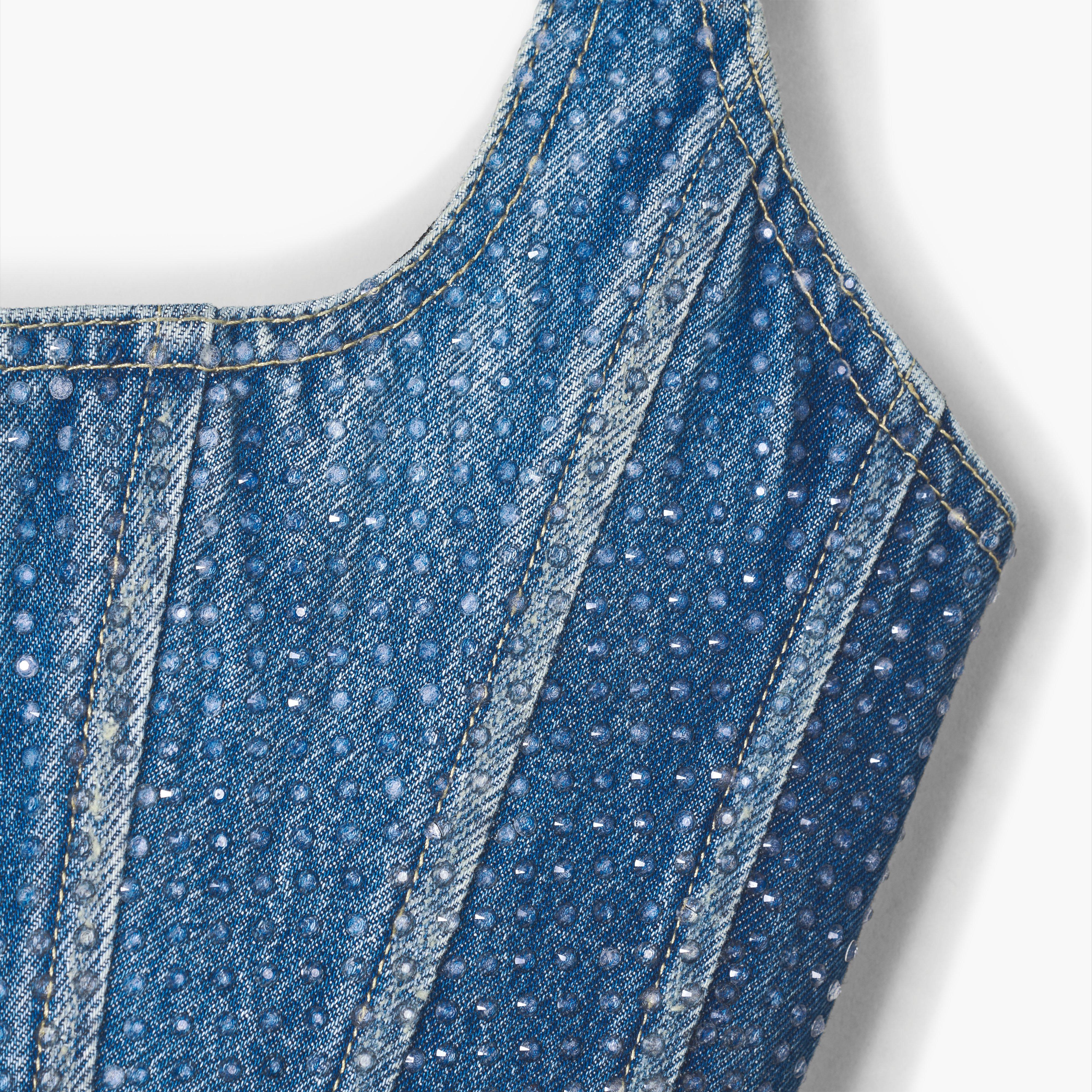 Crystal Denim Corset | Marc Jacobs | Official Site