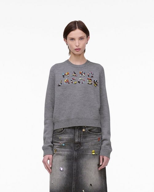 Gem Knit Logo Crewneck | Marc Jacobs | Official Site Gem Knit Logo Crewneck | Marc Jacobs | Official Site