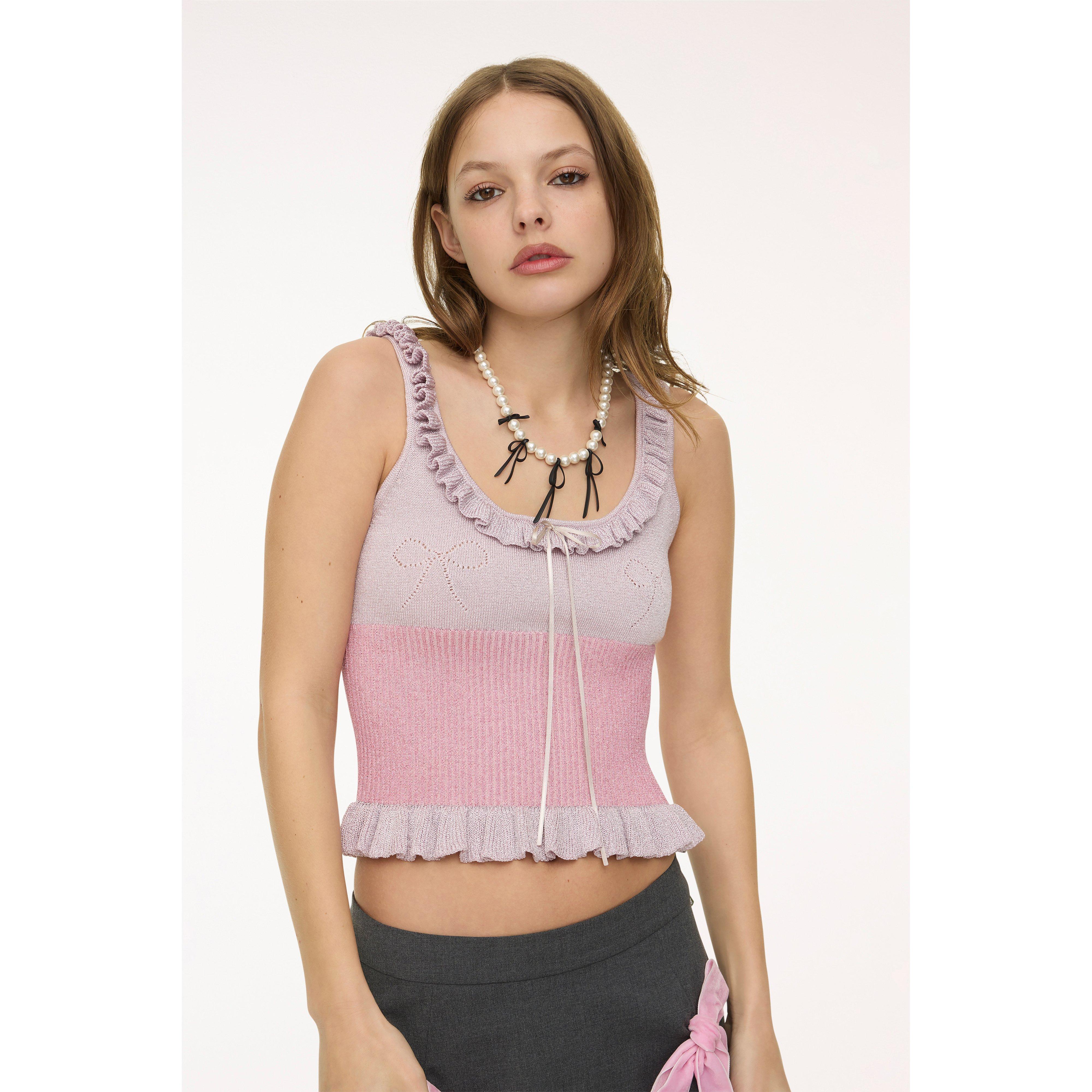 SANDY LIANG POINTELLE BOW TOP Marc Jacobs | Sitio web oficial