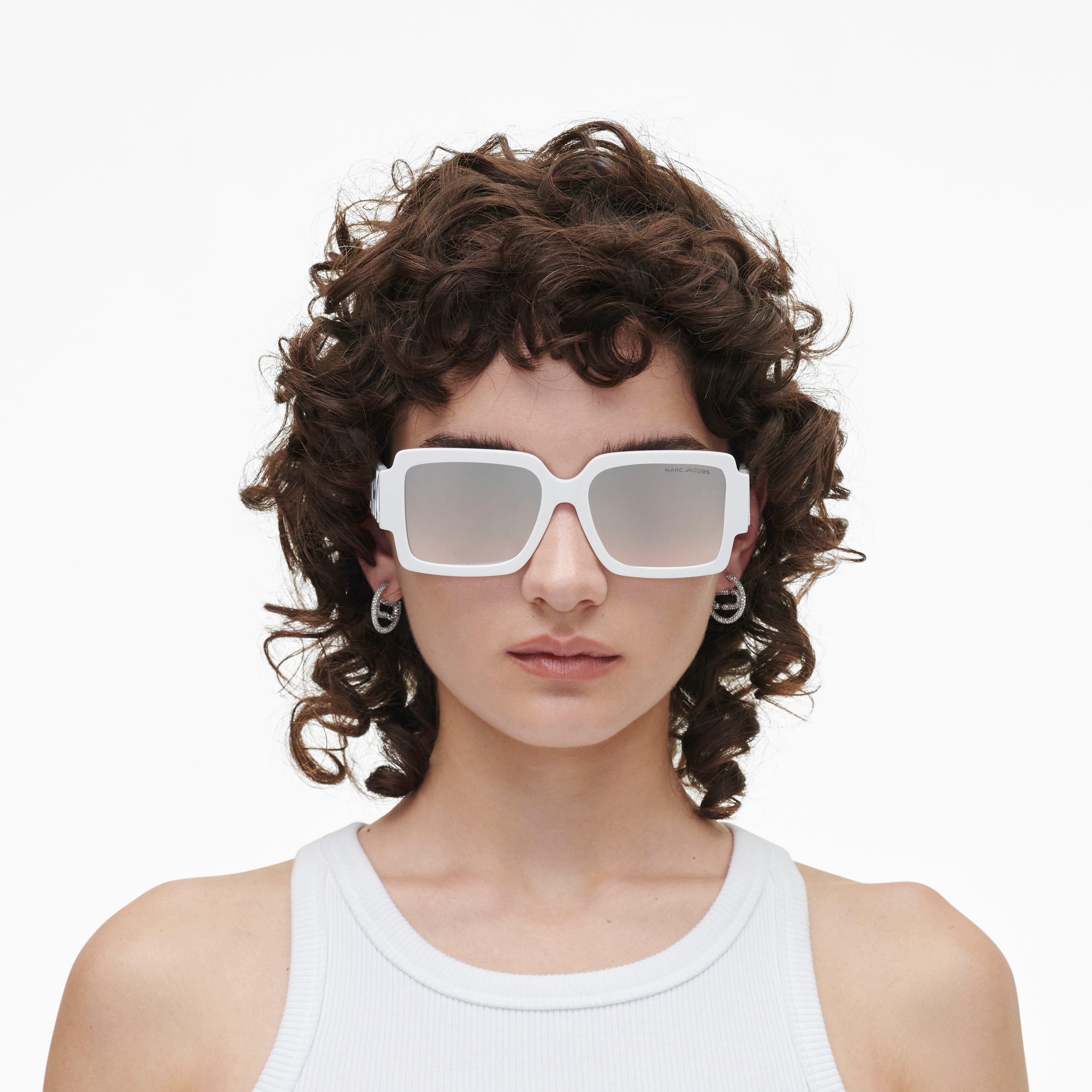 The Bold Logo Square Mirrored Sunglasses | Marc Jacobs | Official Site