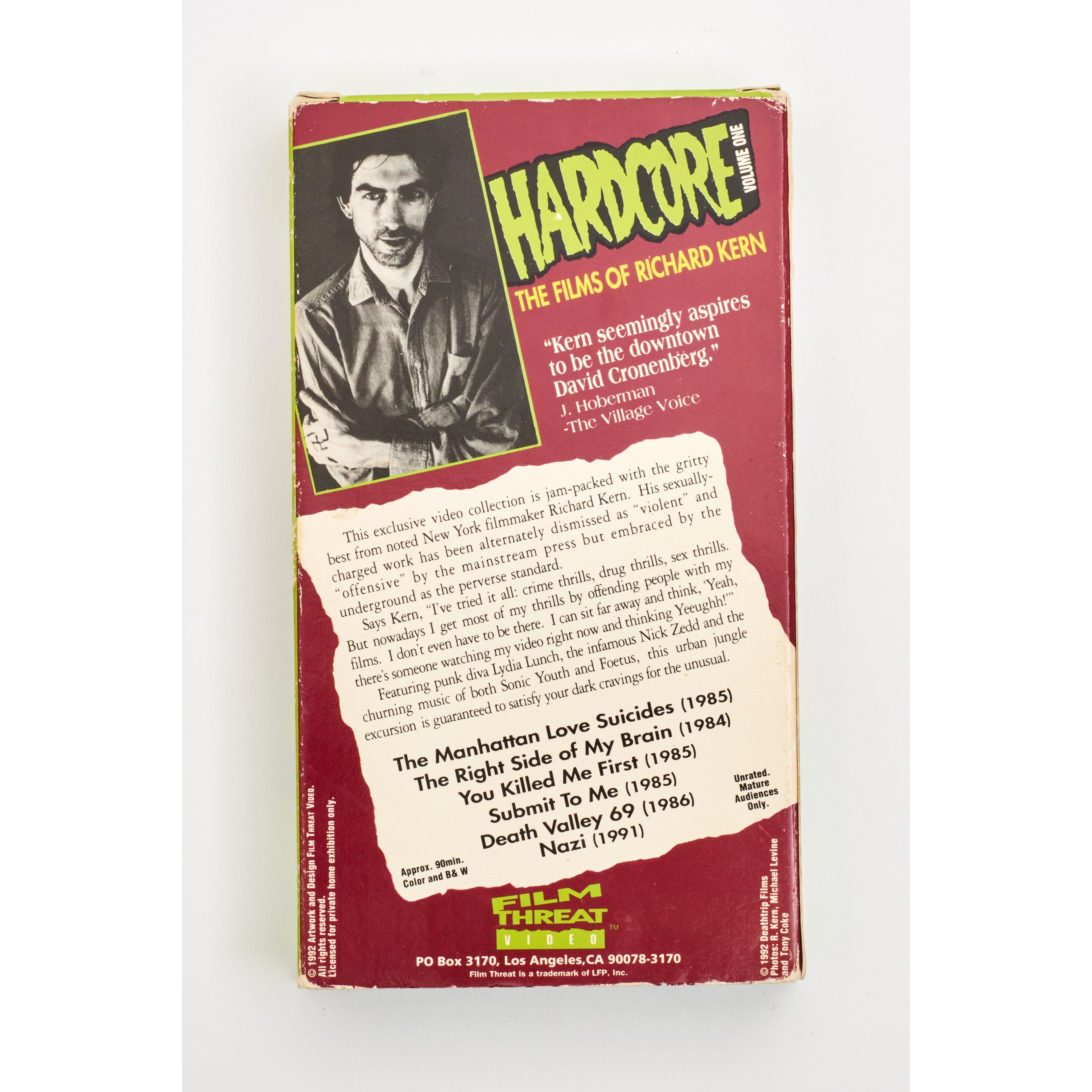 HARDCORE VOLUME 1, VHS TAPE | Marc Jacobs Heaven