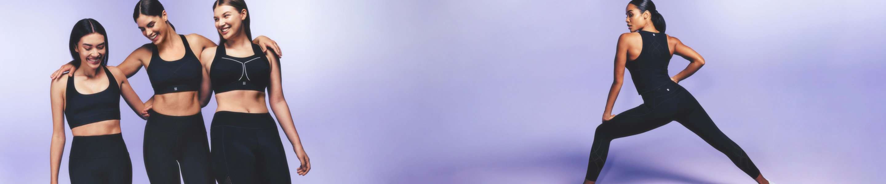 Black Gym Tops & Leggings | Black Running Clothes | Sweaty Betty