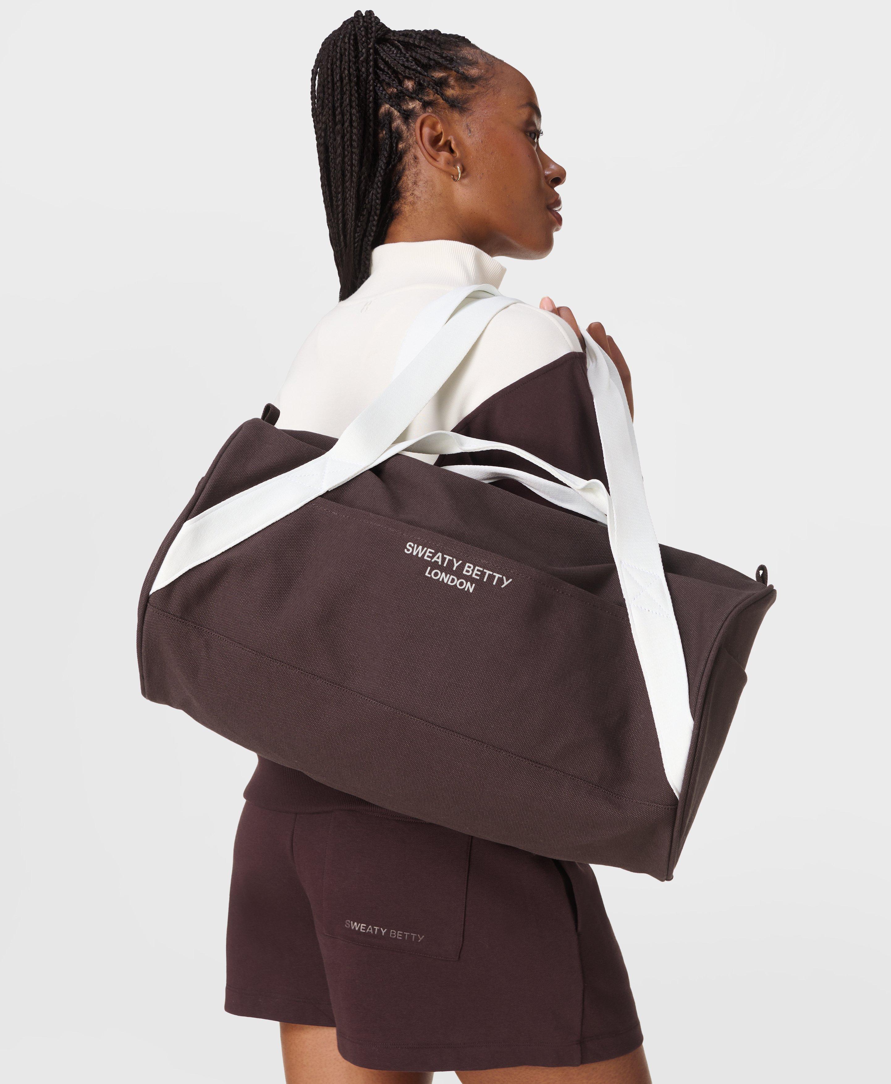 SB Canvas Duffel Bag - Sable Brown | Women's Bags | Sweaty Betty