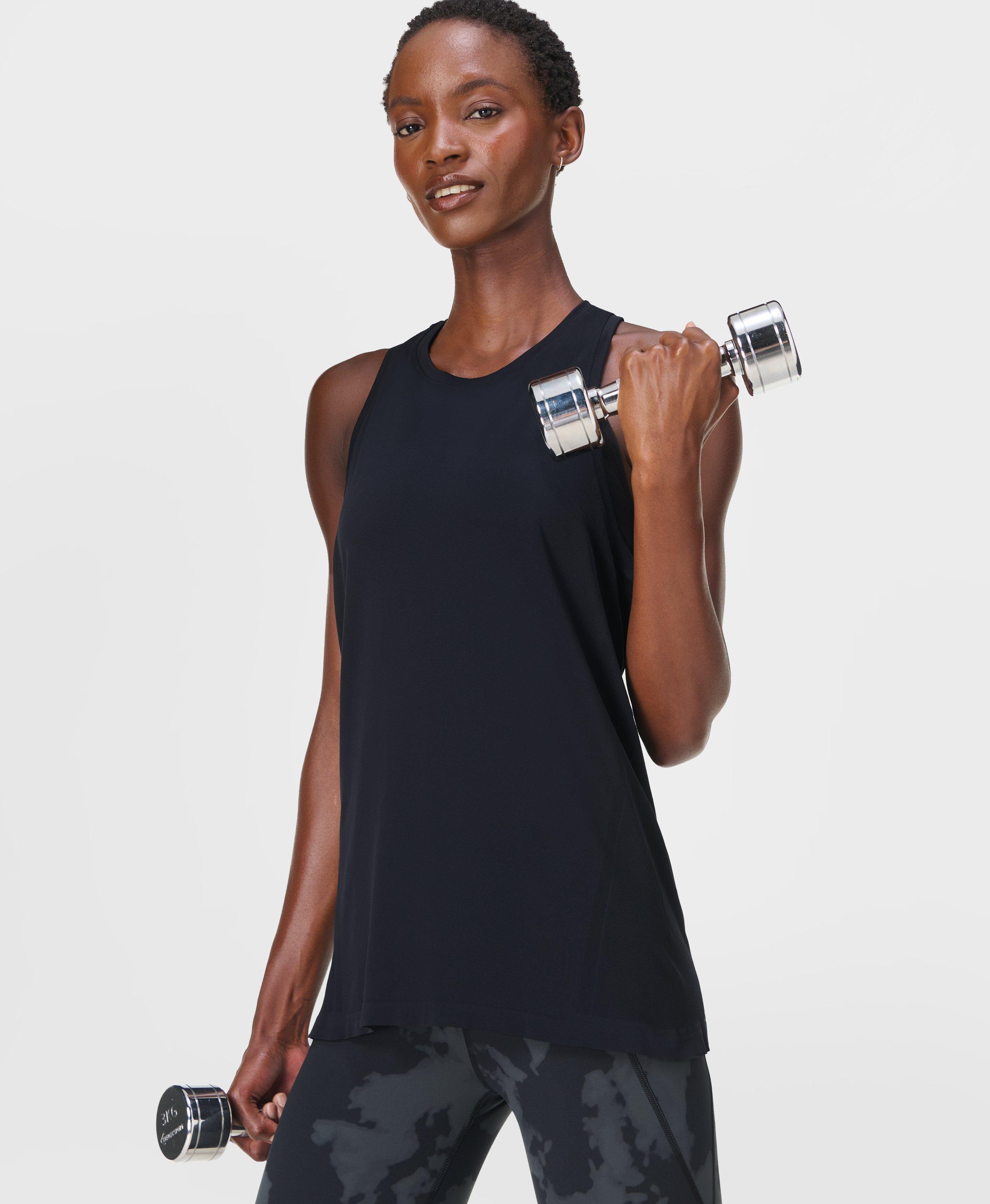 Athlete Featherweight Seamless Vest - Black | Women's Vests | Sweaty Betty
