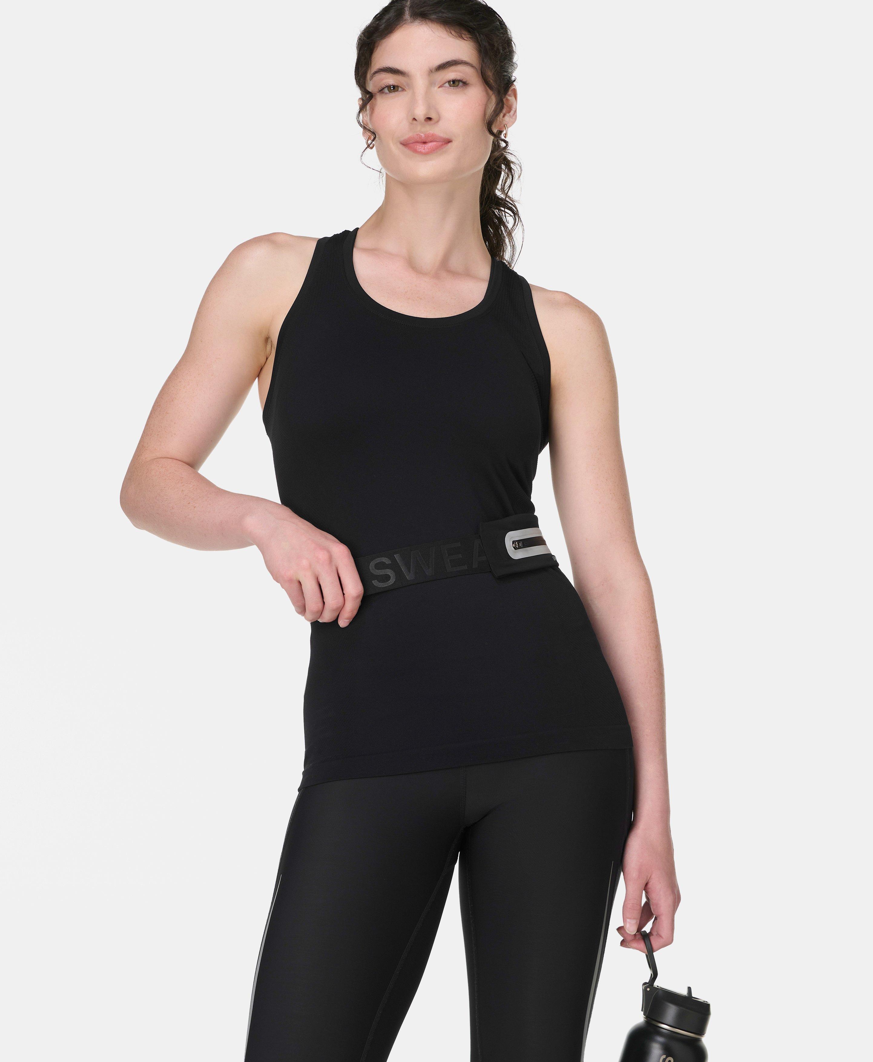 Athlete Seamless Workout Vest - Black | Women's Vests | Sweaty Betty