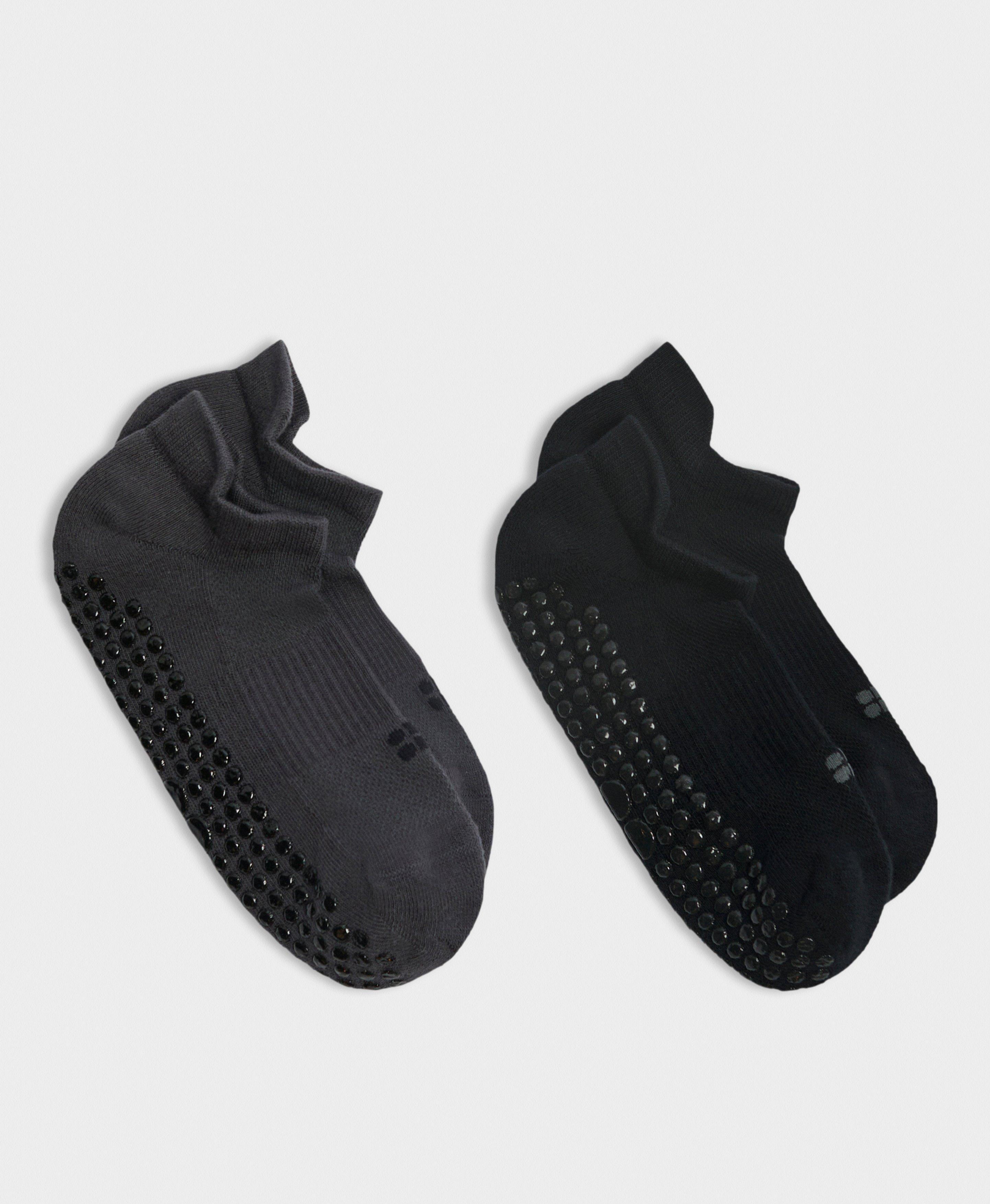 Reformer Trainer Gripper Socks 2 Pack - Black Grey | Women's Sports ...