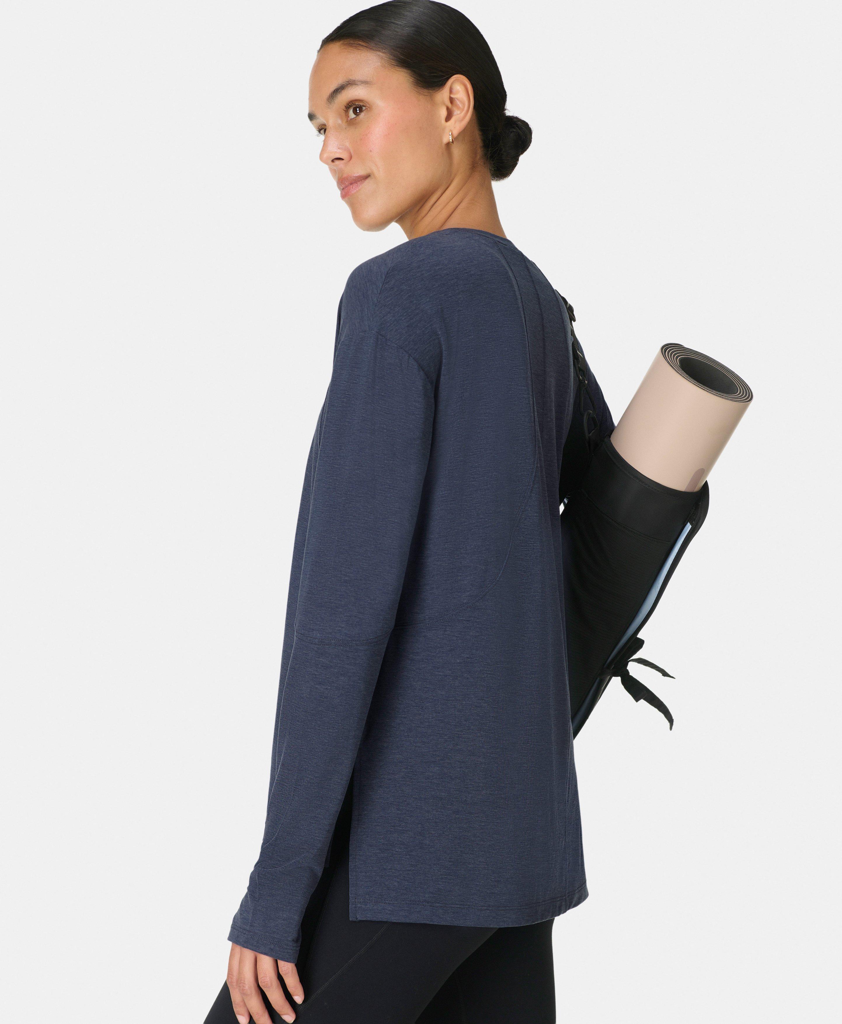 Sweaty Betty Soft Flow Studio Longline Long Sleeve Top | King's Cross