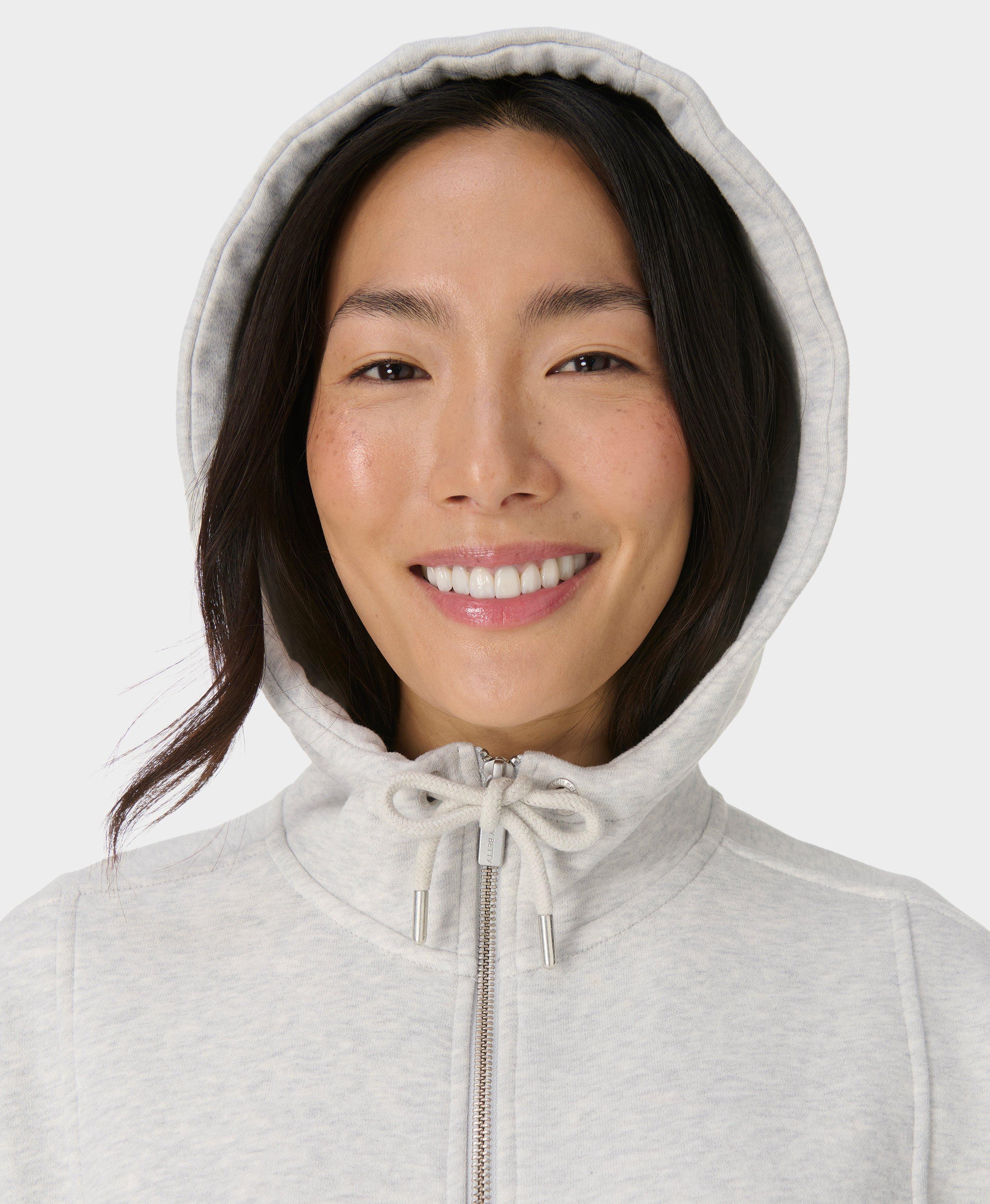 Premium Brushed Zip Through - Ice Grey Marl | Women's Jumpers ...