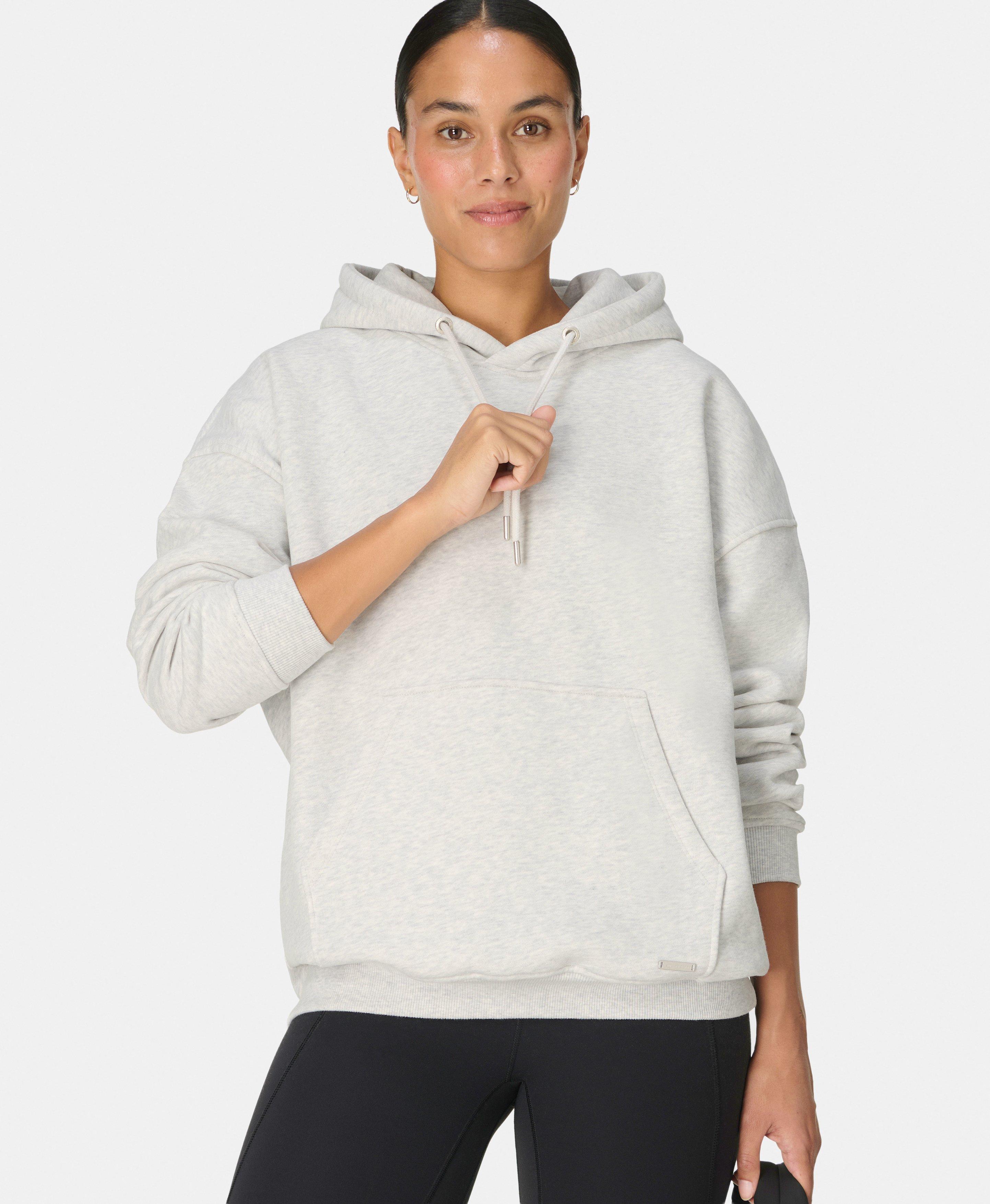 Premium Brushed Classic Hoodie - Ice Grey Marl | Women's Sweaters ...