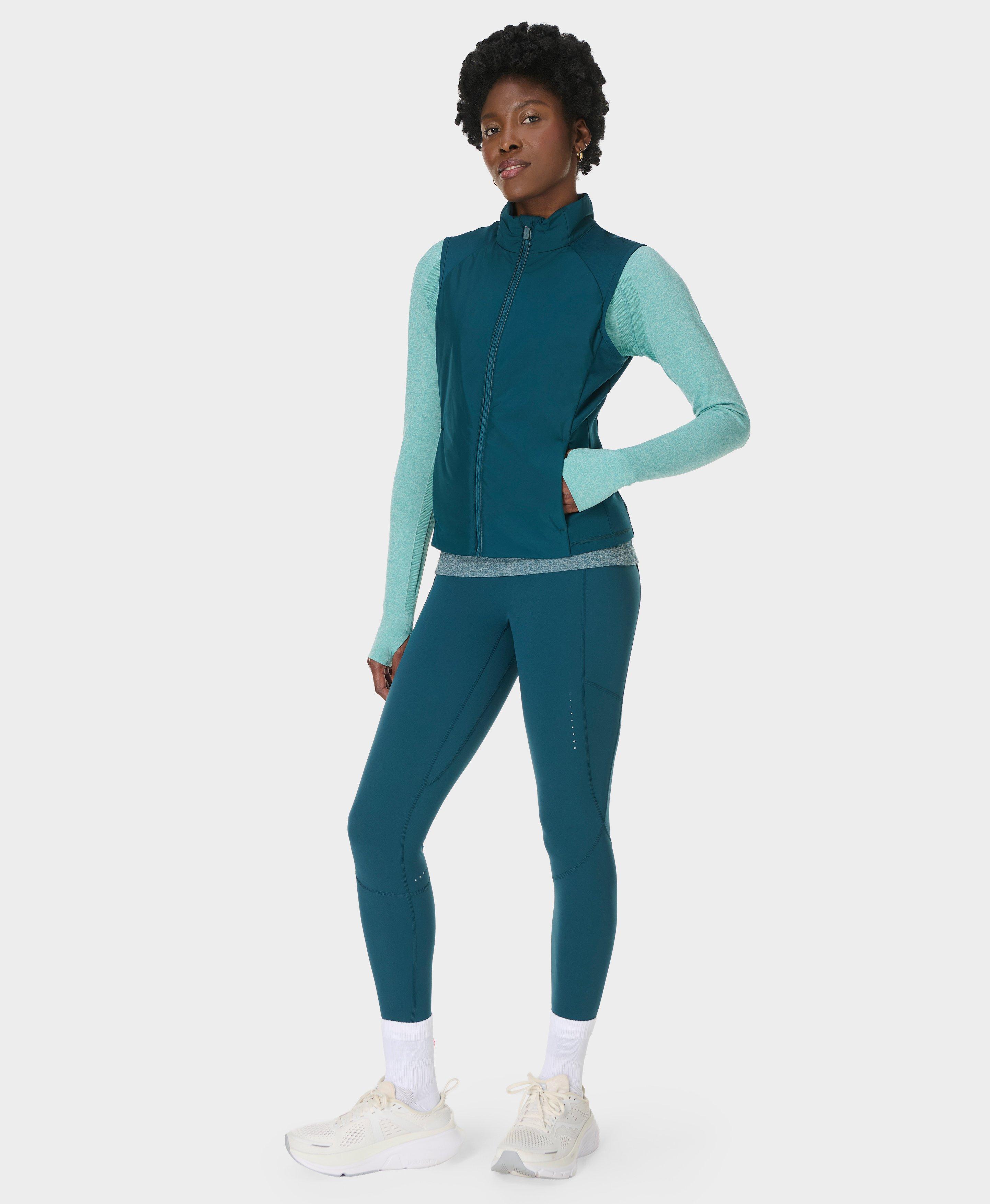 Limitless Run Gilet - Deep Green | Women's Jackets + Coats | Sweaty Betty