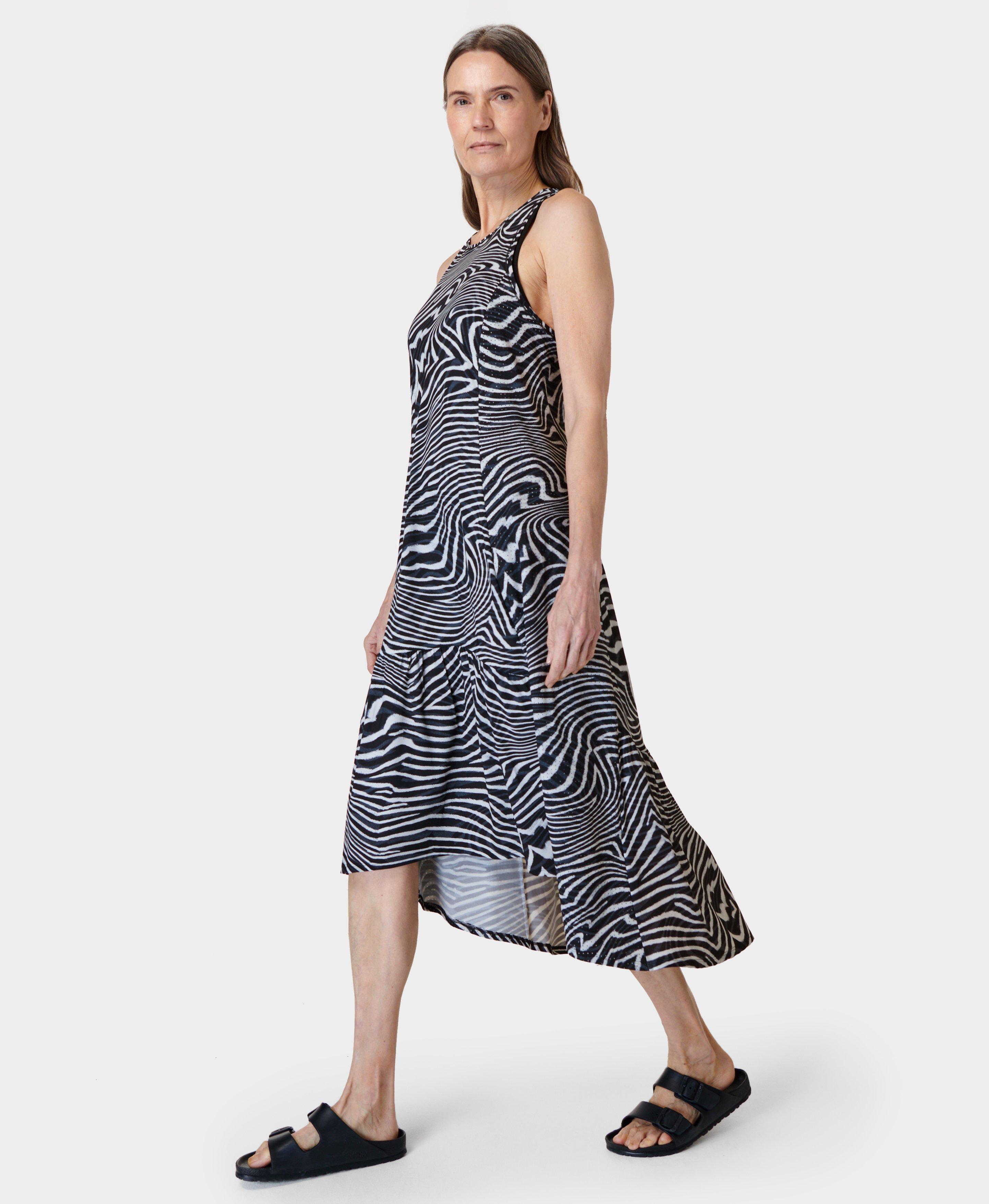 Explorer Ace Midi Dress - Grey Exposure Print | Women's Dresses and ...