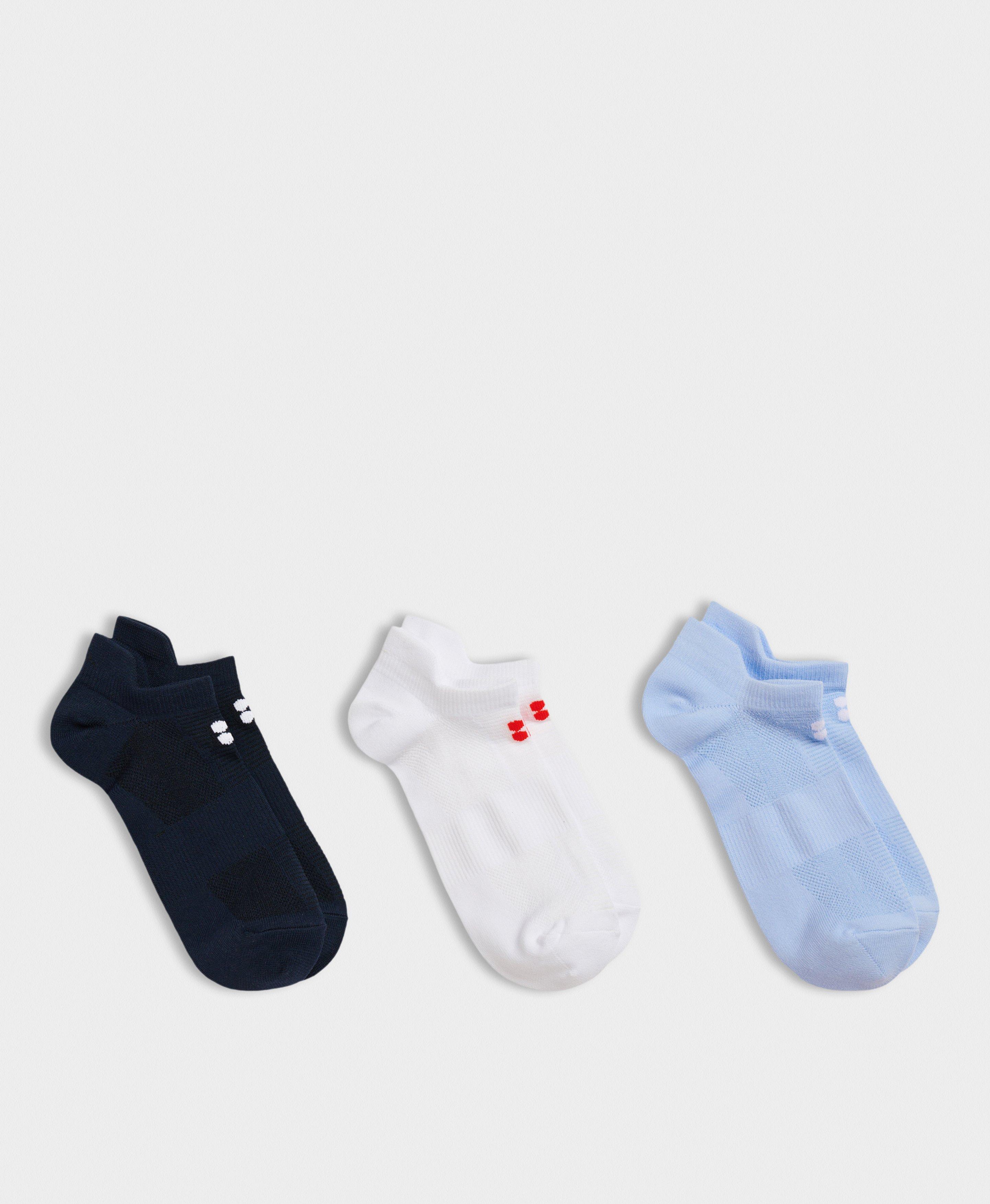 Lightweight Trainer Socks 3 Pack - Navy Blue Multi | Women's Sports ...