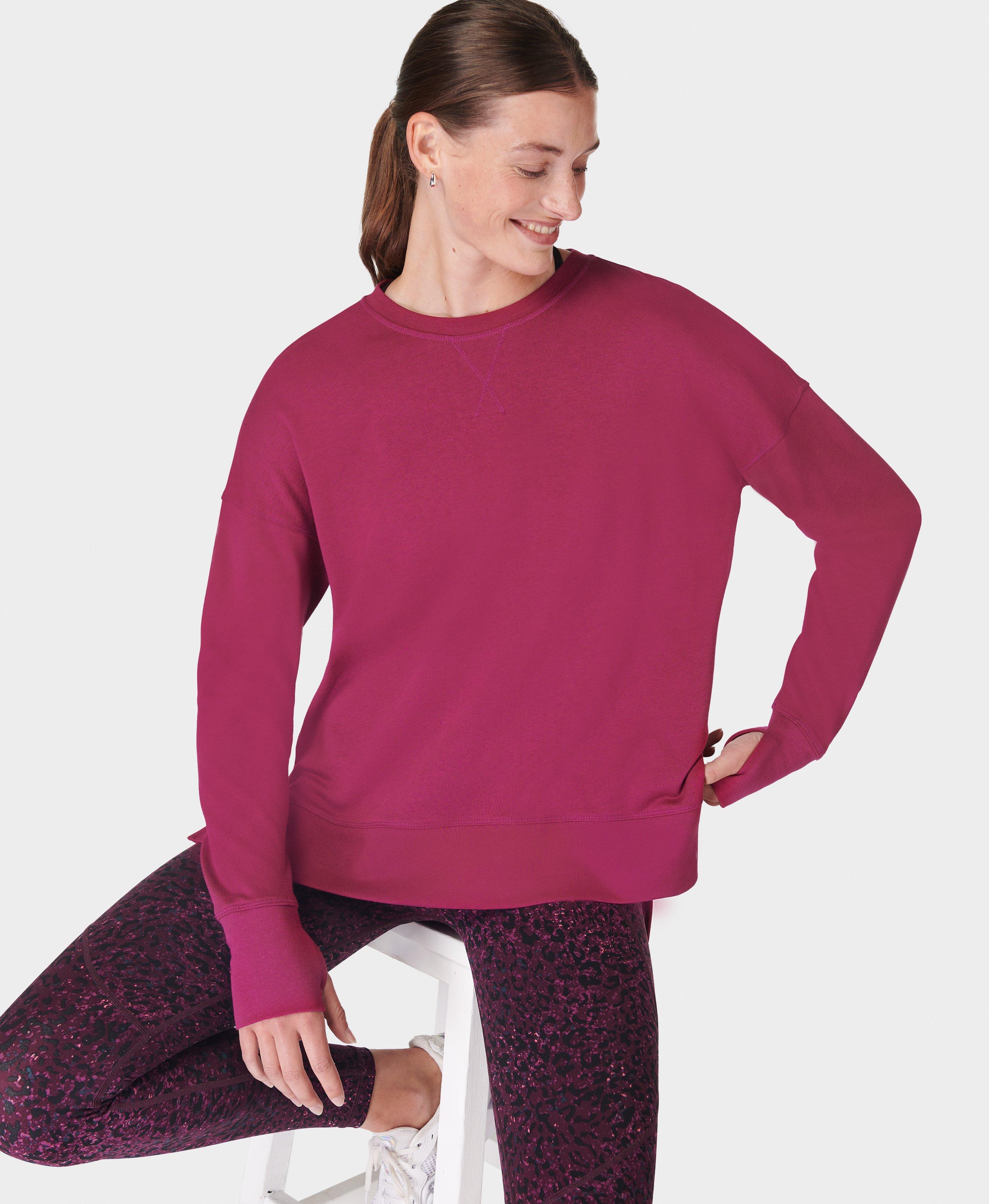 After Class Longline Sweatshirt - Ruby Red | Women's Jumpers ...