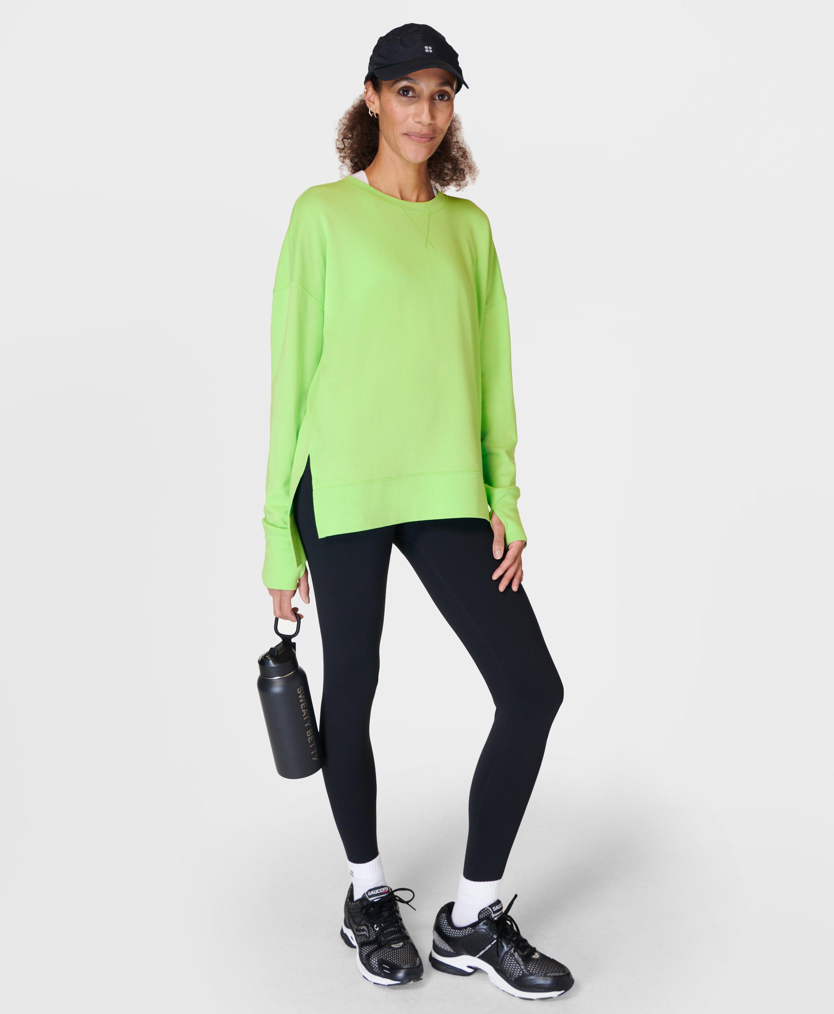 After Class Longline Sweatshirt - Zest Green | Women's Jumpers ...