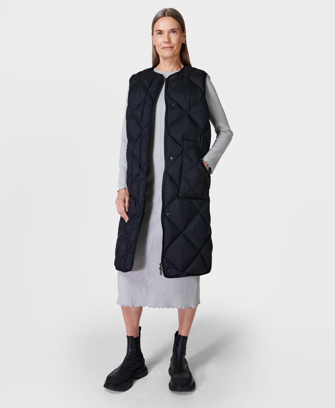 Ribbed Long Sleeve Midi Dress - Tranquil Grey Marl | Sweaty Ribbed Long Sleeve Midi Dress - Tranquil Grey Marl | Sweaty