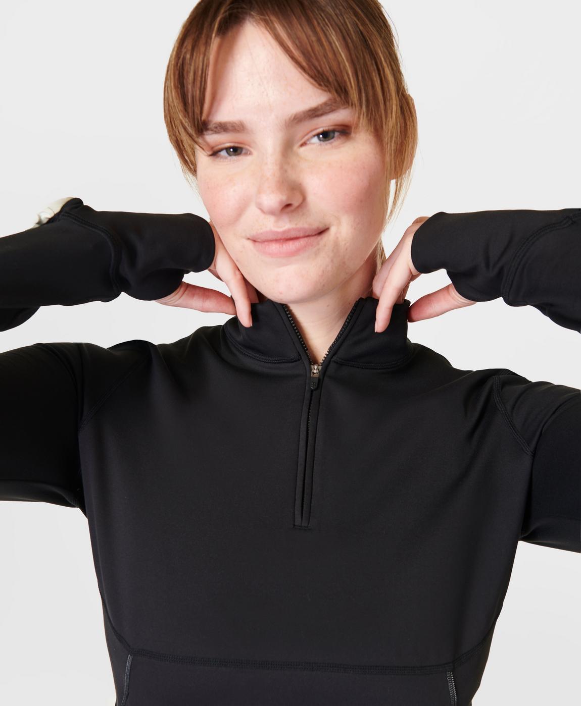 Therma Boost Running Half Zip - Black | Women's Jumpers Therma Boost Running Half Zip - Black | Women's Jumpers
