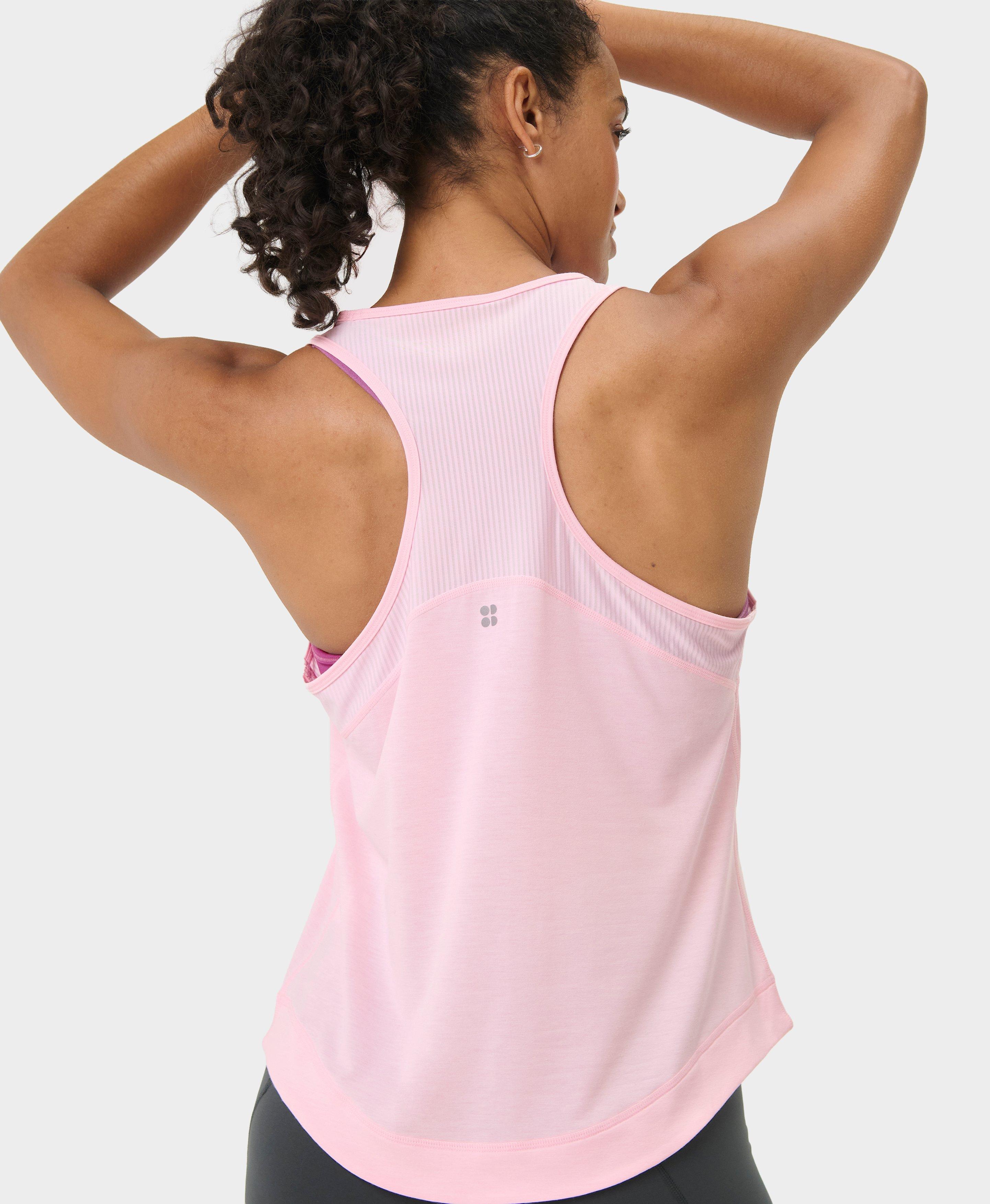 Breathe Easy Mesh Run Vest Top - Nerine Pink | Women's Vests | Sweaty Betty