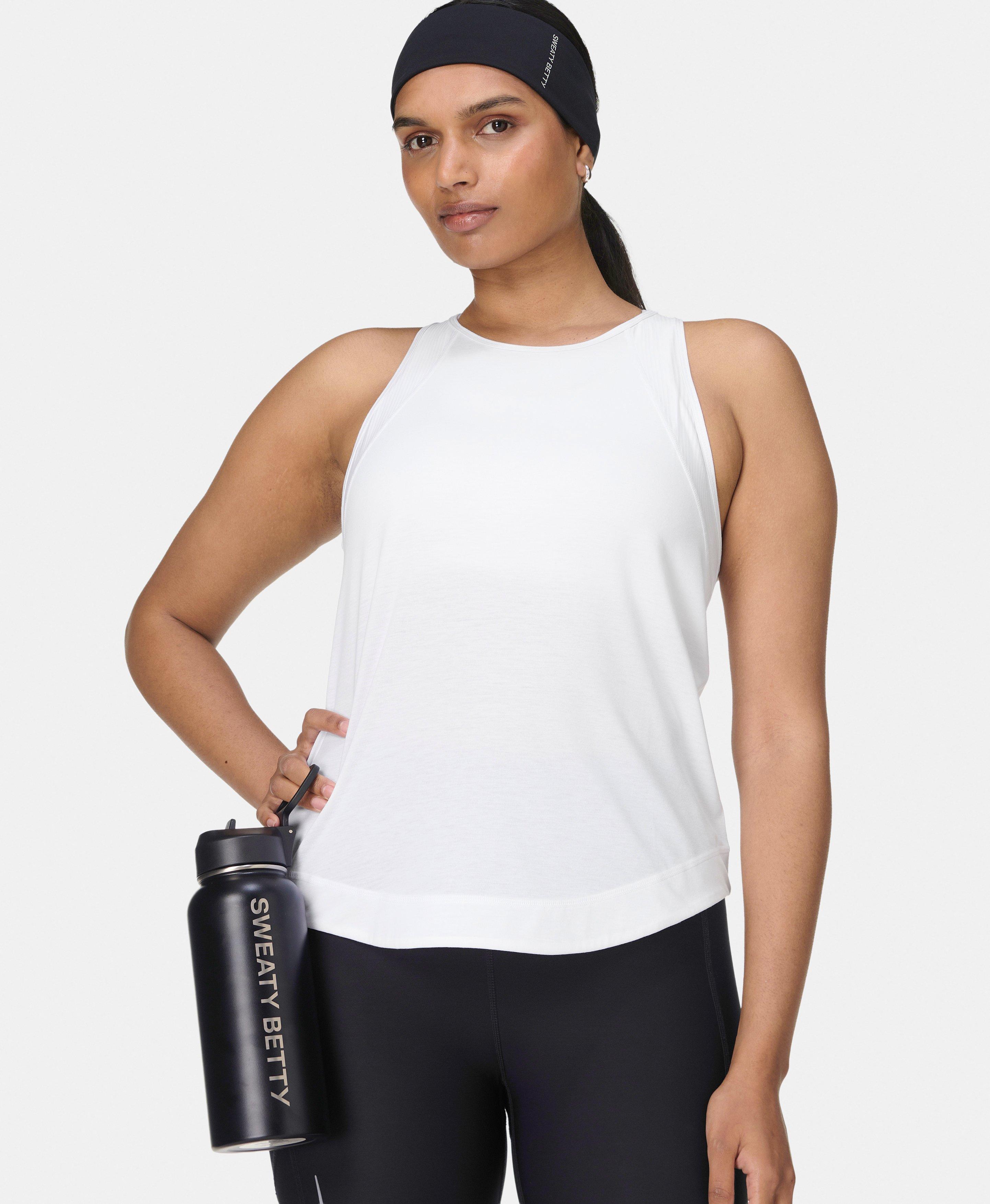 Breathe Easy Mesh Run Vest Top - White | Women's Vests | Sweaty Betty