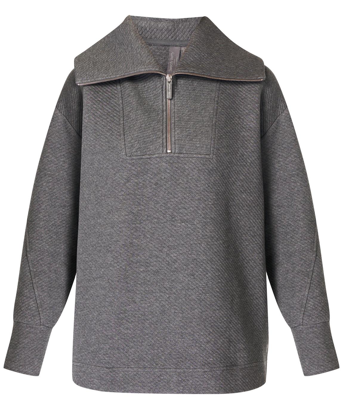 Radiant Half Zip Sweatshirt - Charcoal Grey Marl | Women's Radiant Half Zip Sweatshirt - Charcoal Grey Marl | Women's