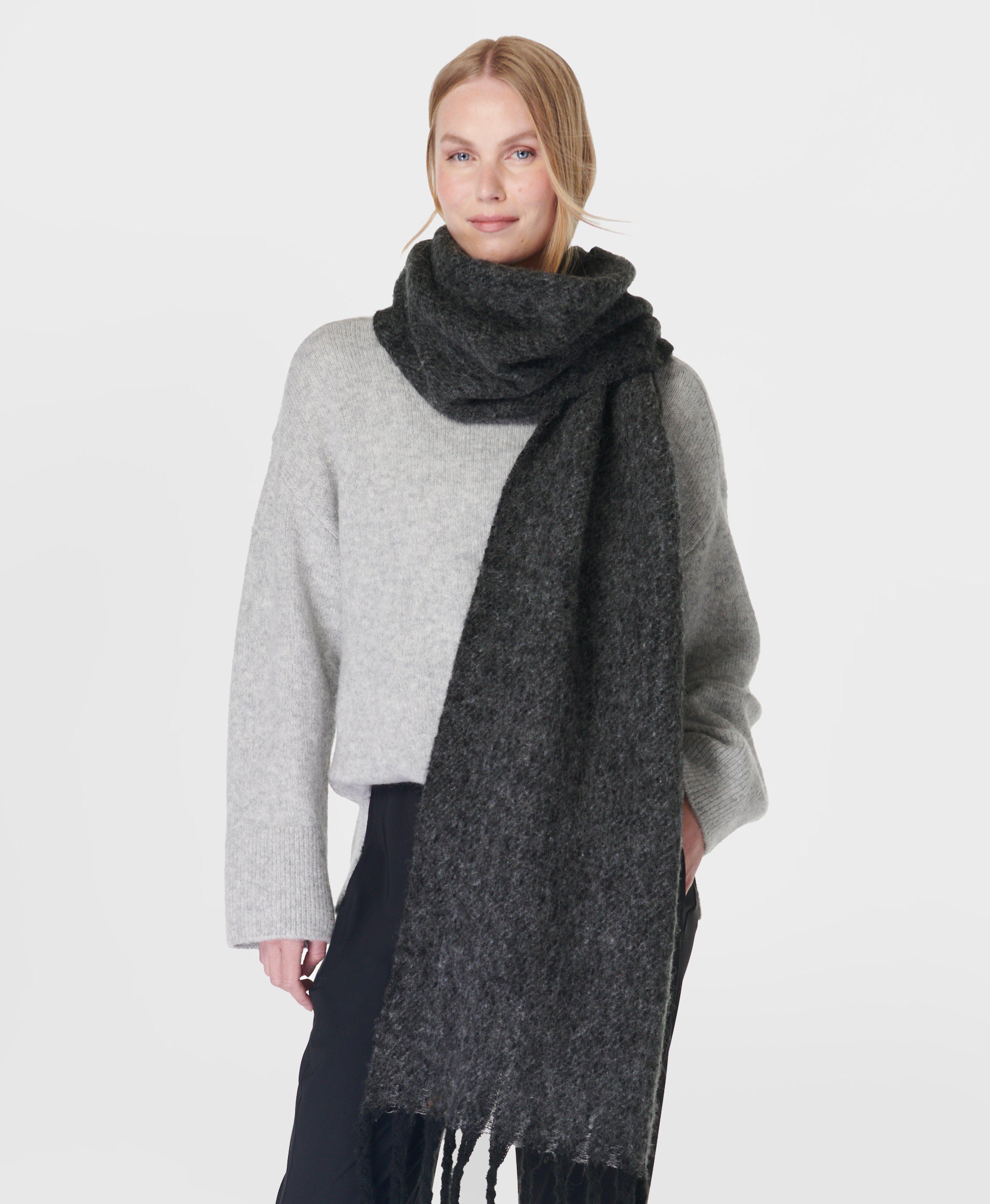 Soft Cloud Scarf - Charcoal Black | Sweaty Betty