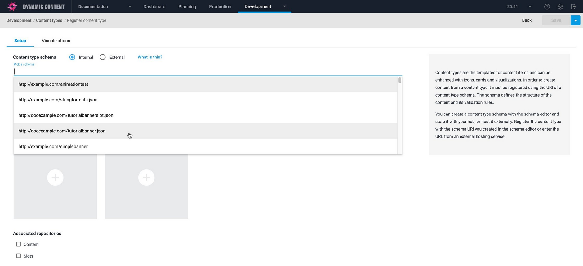 Working with content types | Amplience Developer Portal