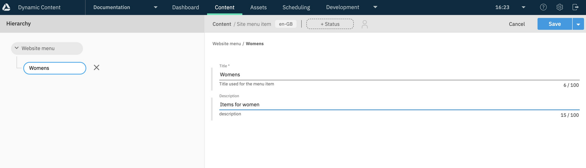 Working with hierarchies | Amplience Developer Portal