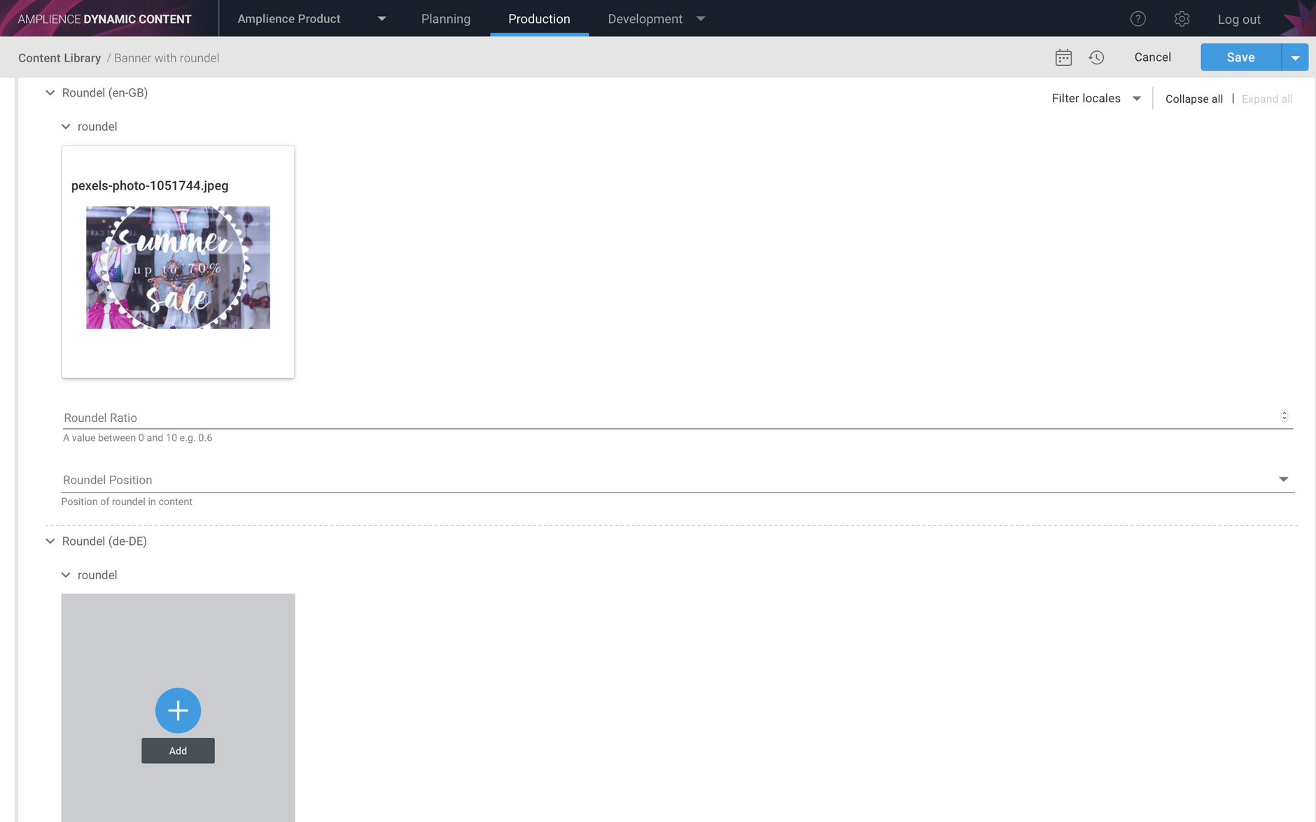 Localization | Amplience Developer Portal