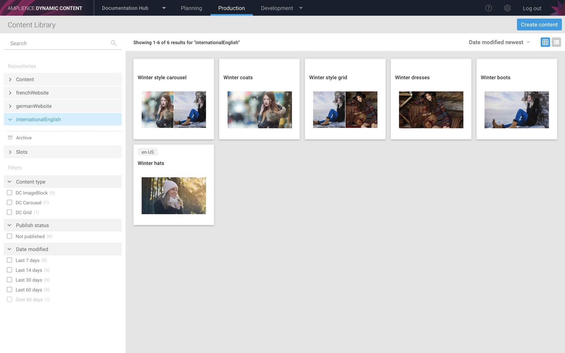 Localizing content | Amplience Developer Portal