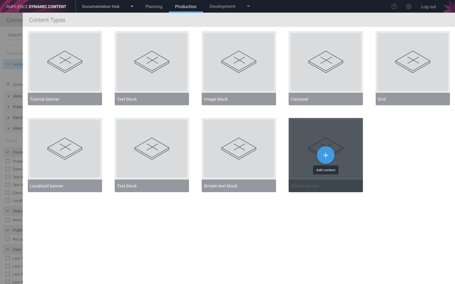 The schema editor | Amplience Developer Portal