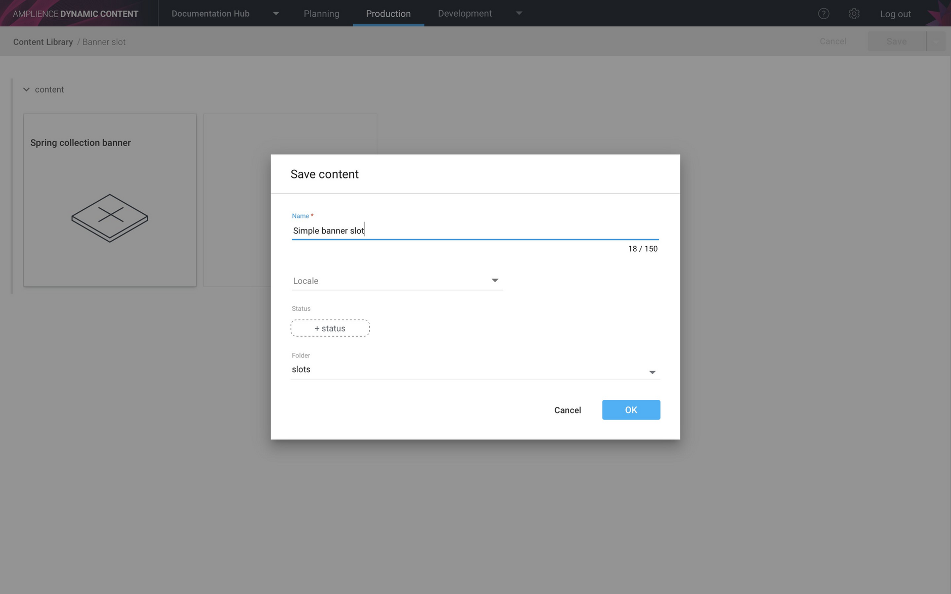 The schema editor | Amplience Developer Portal