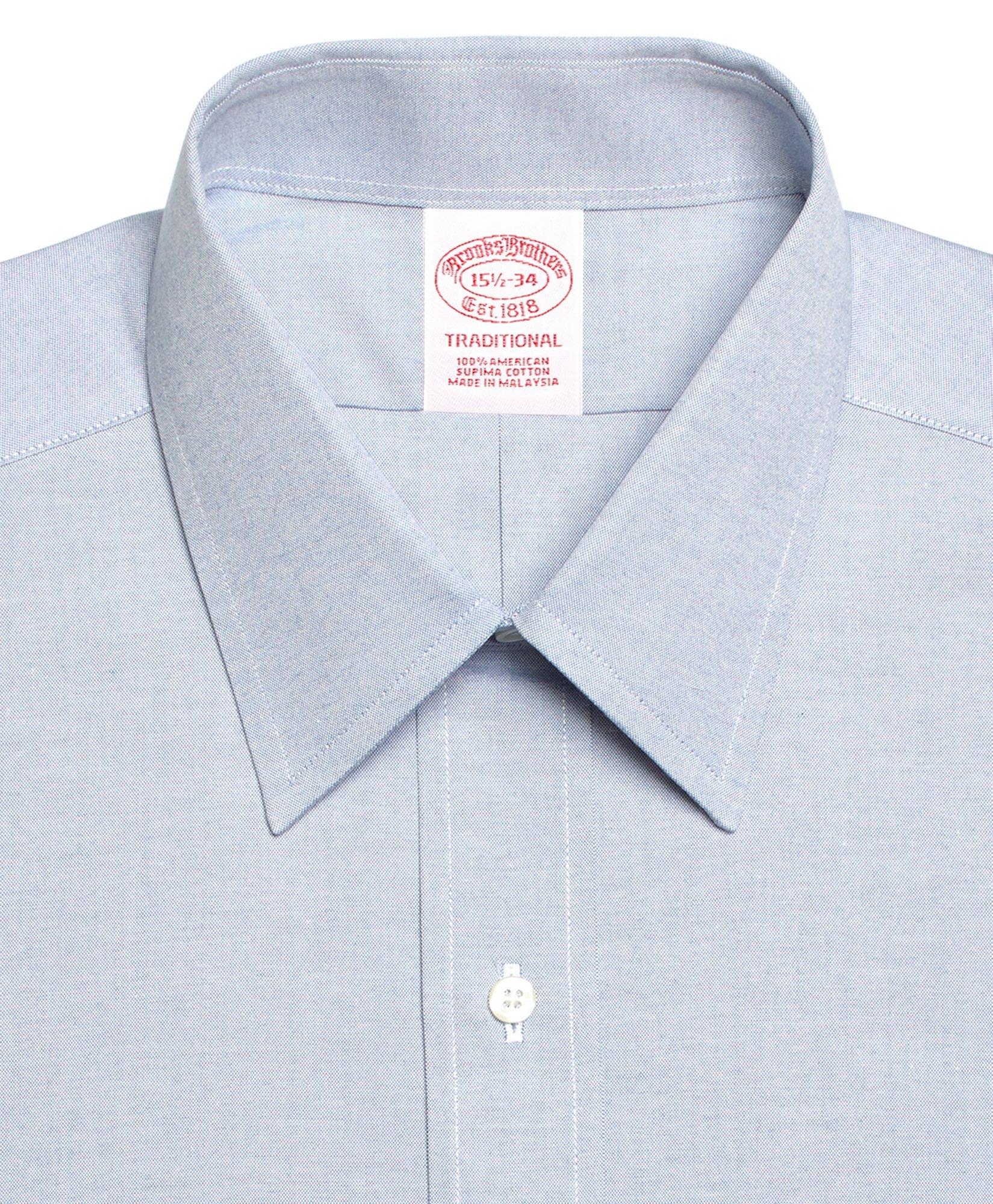 Men's Traditional Fit Forward Point Collar Dress Shirt | Brooks Brothers