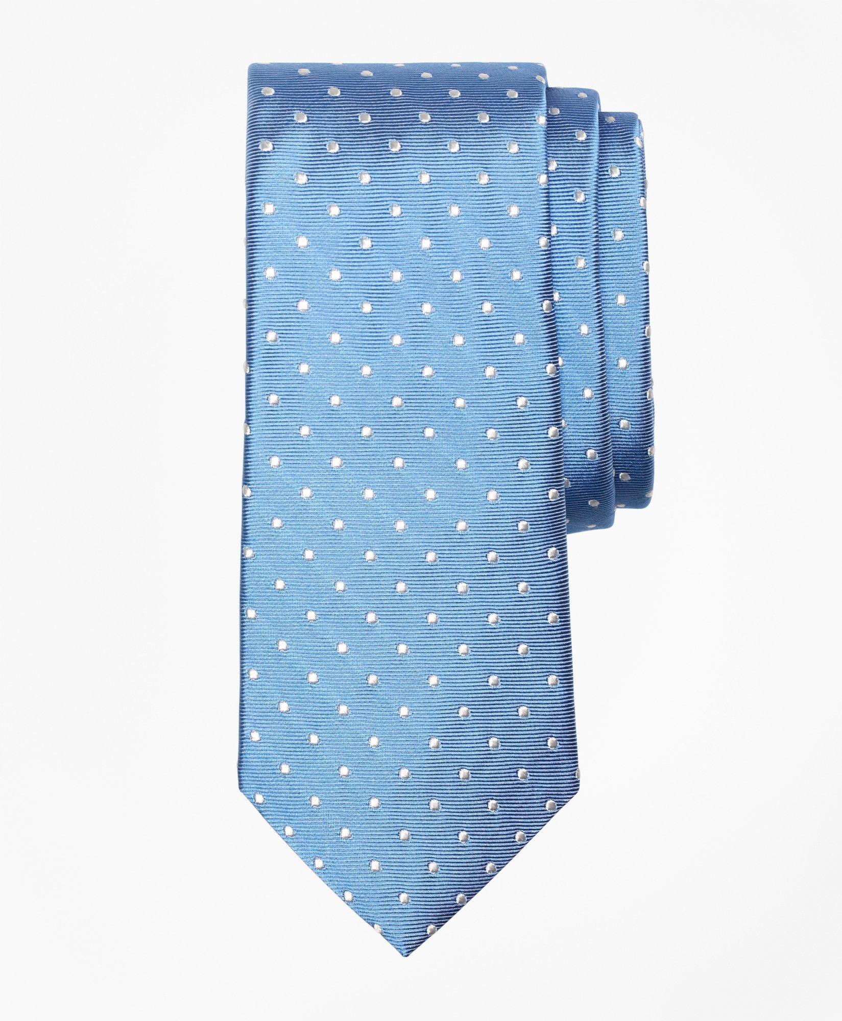 Boys' Light Blue Dotted Tie | Brooks Brothers