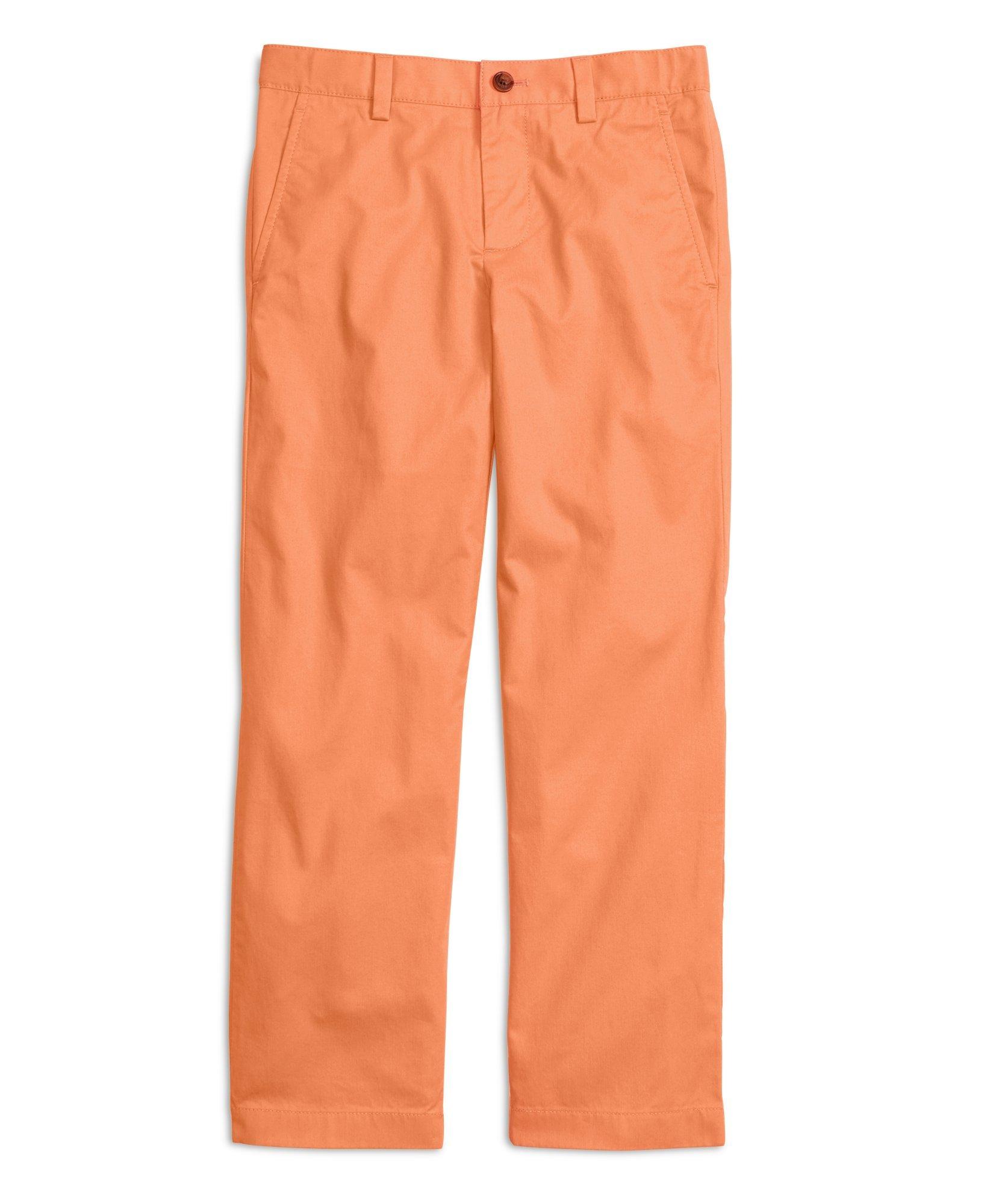 Boys' Orange Washed Chinos | Brooks Brothers