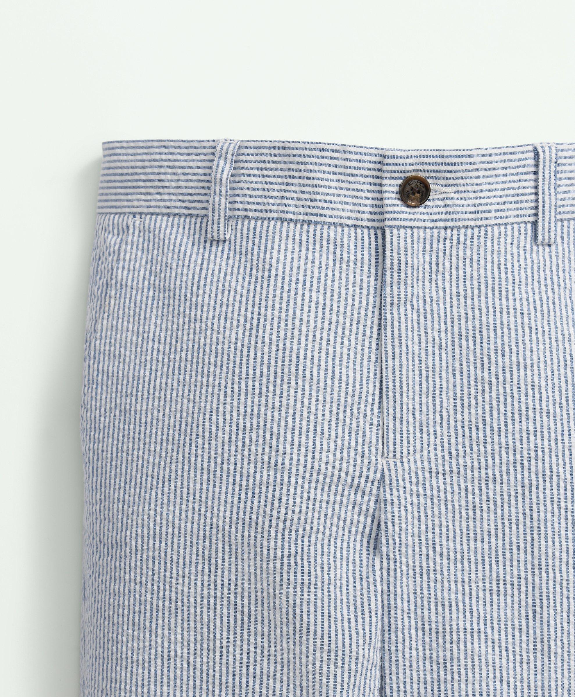 Flat Front Seersucker Pants | Brooks Brothers