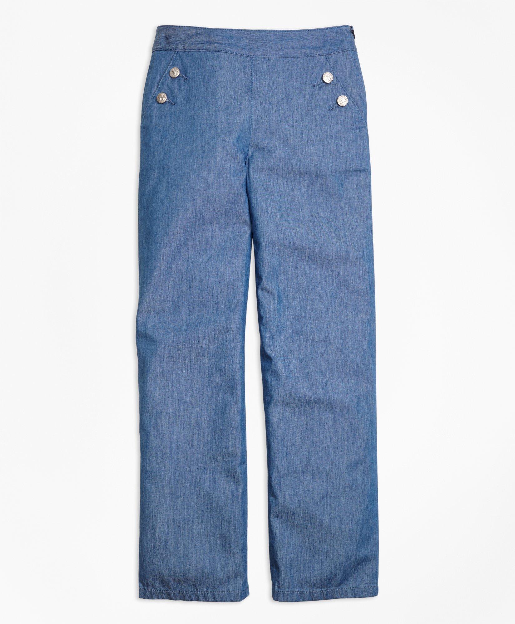 Girls Chambray Pants