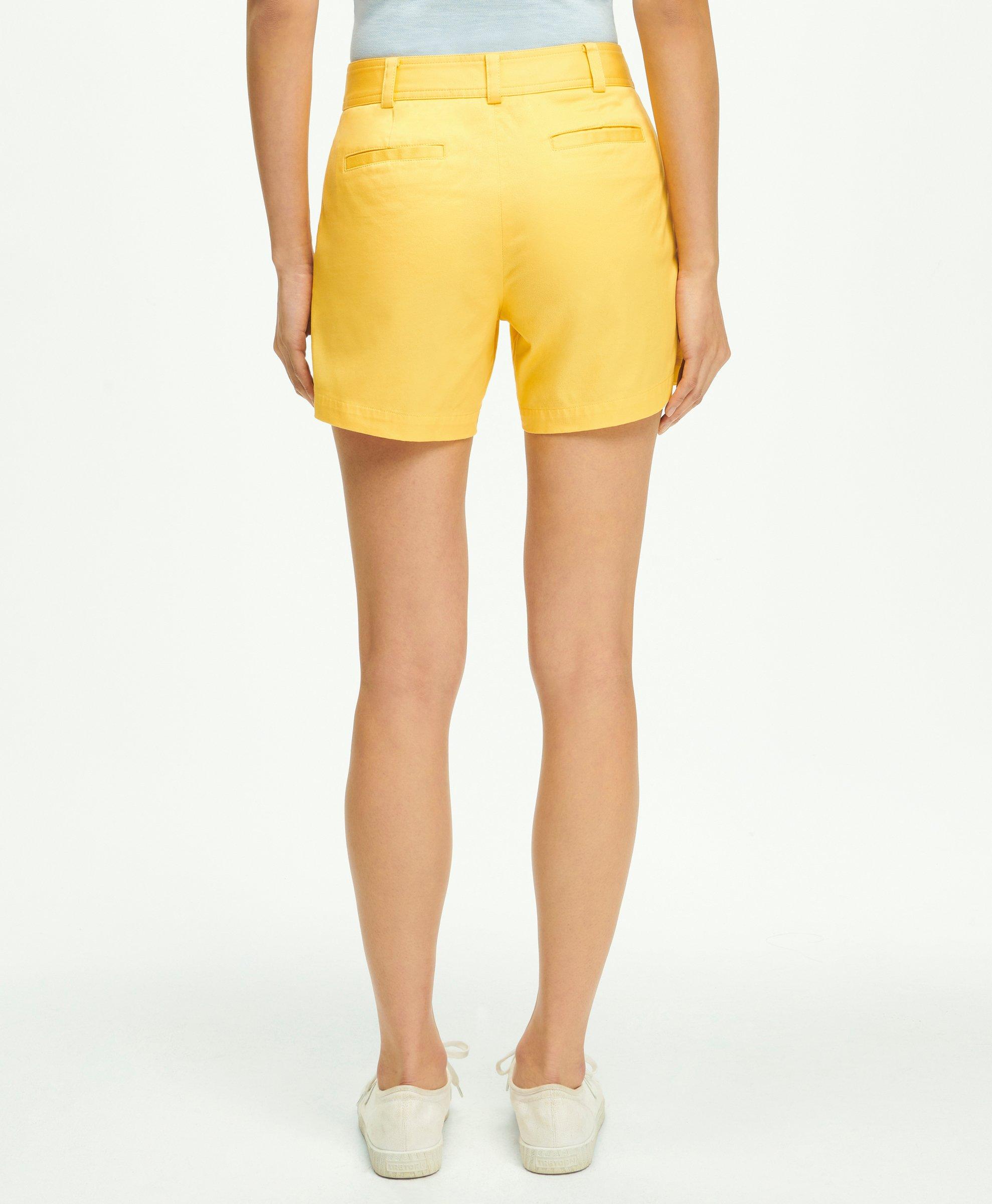 Stretch Cotton Twill Shorts