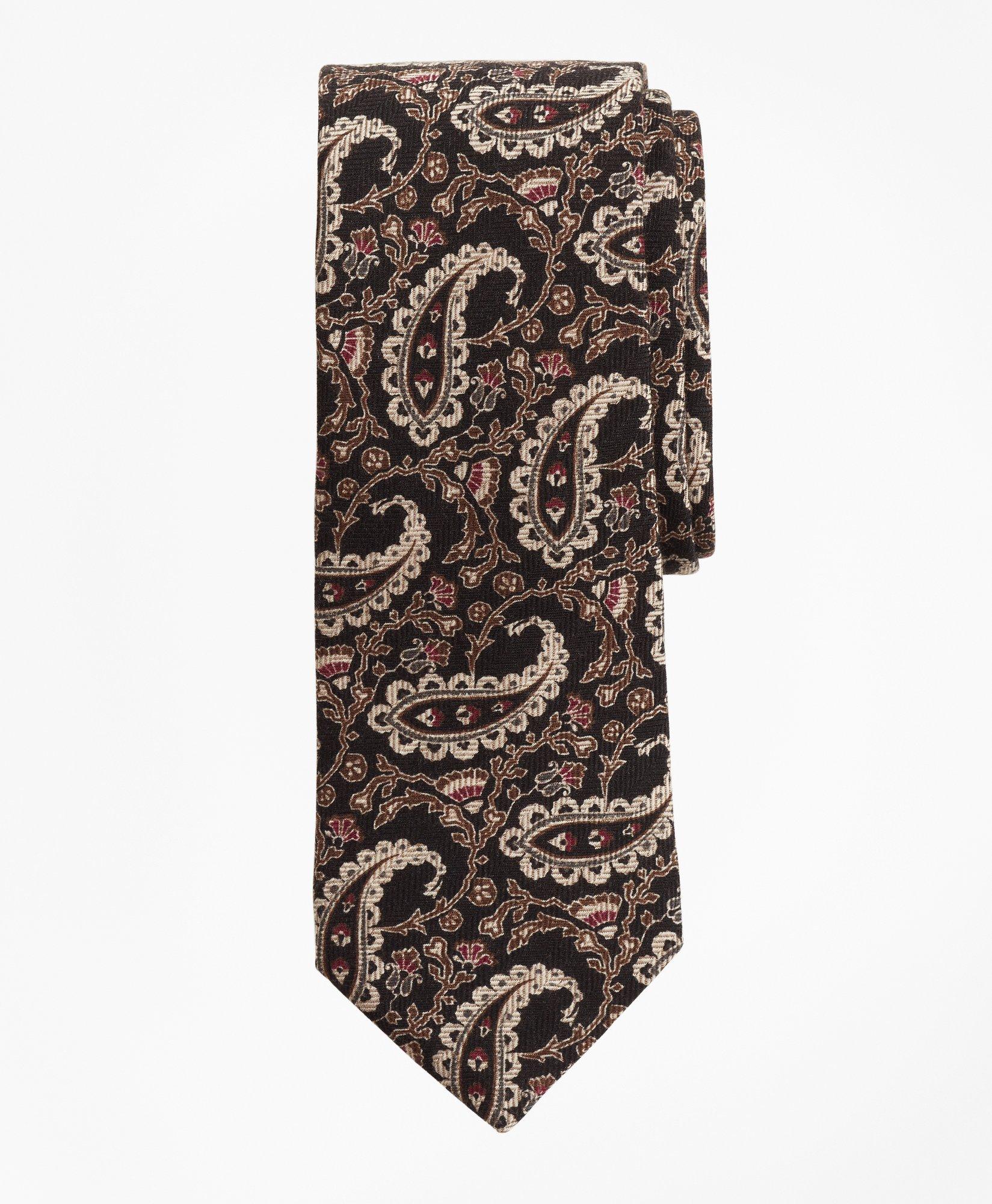 Paisley Chevron Print Tie