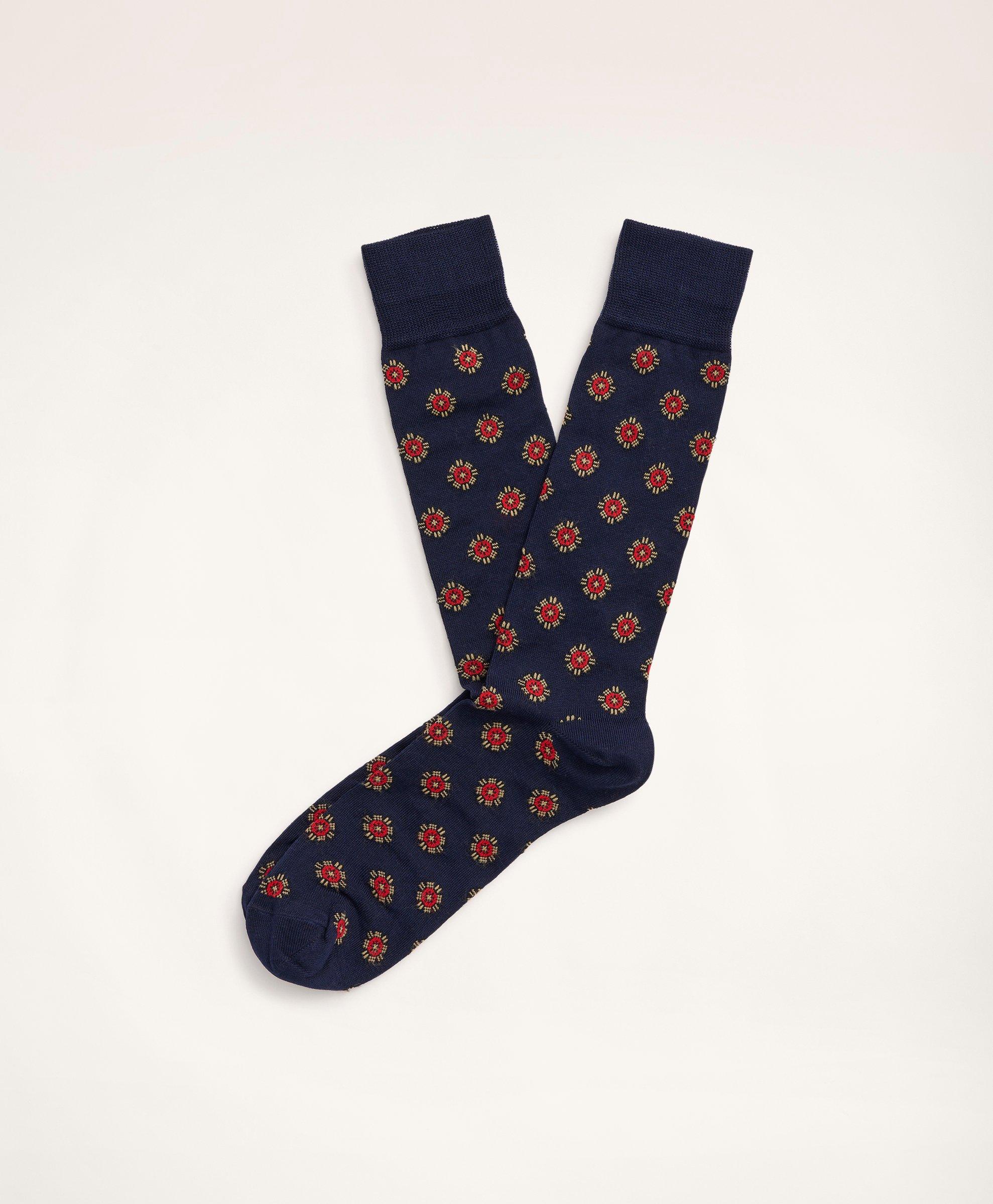 Flower Foulard Crew Socks