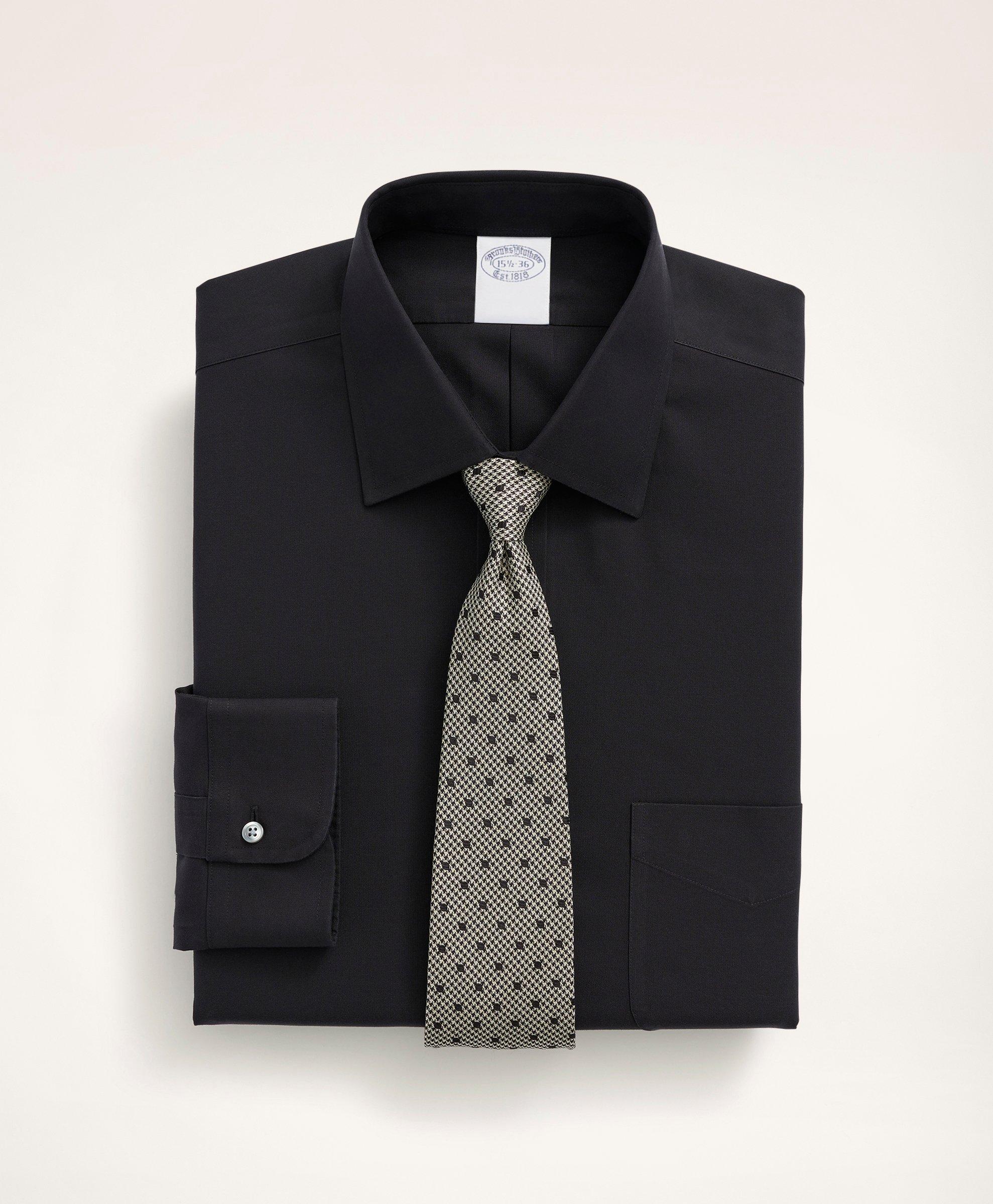 Stretch Supima® Cotton Non-Iron Pinpoint Oxford Ainsley Collar Dress Shirt