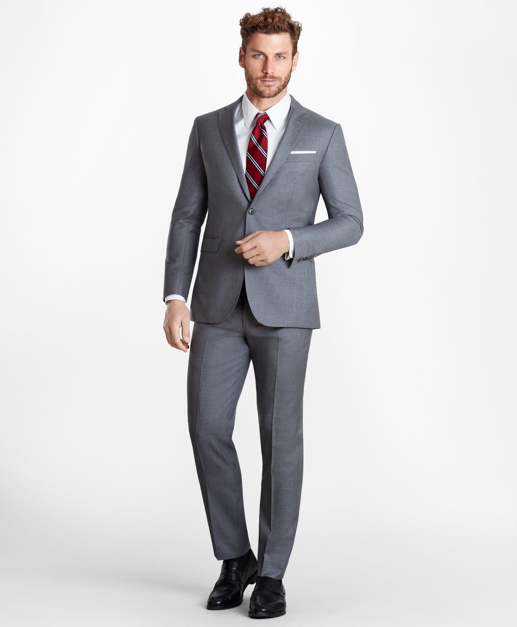 BrooksGate™ Milano-Fit Wool Twill Suit Separates
