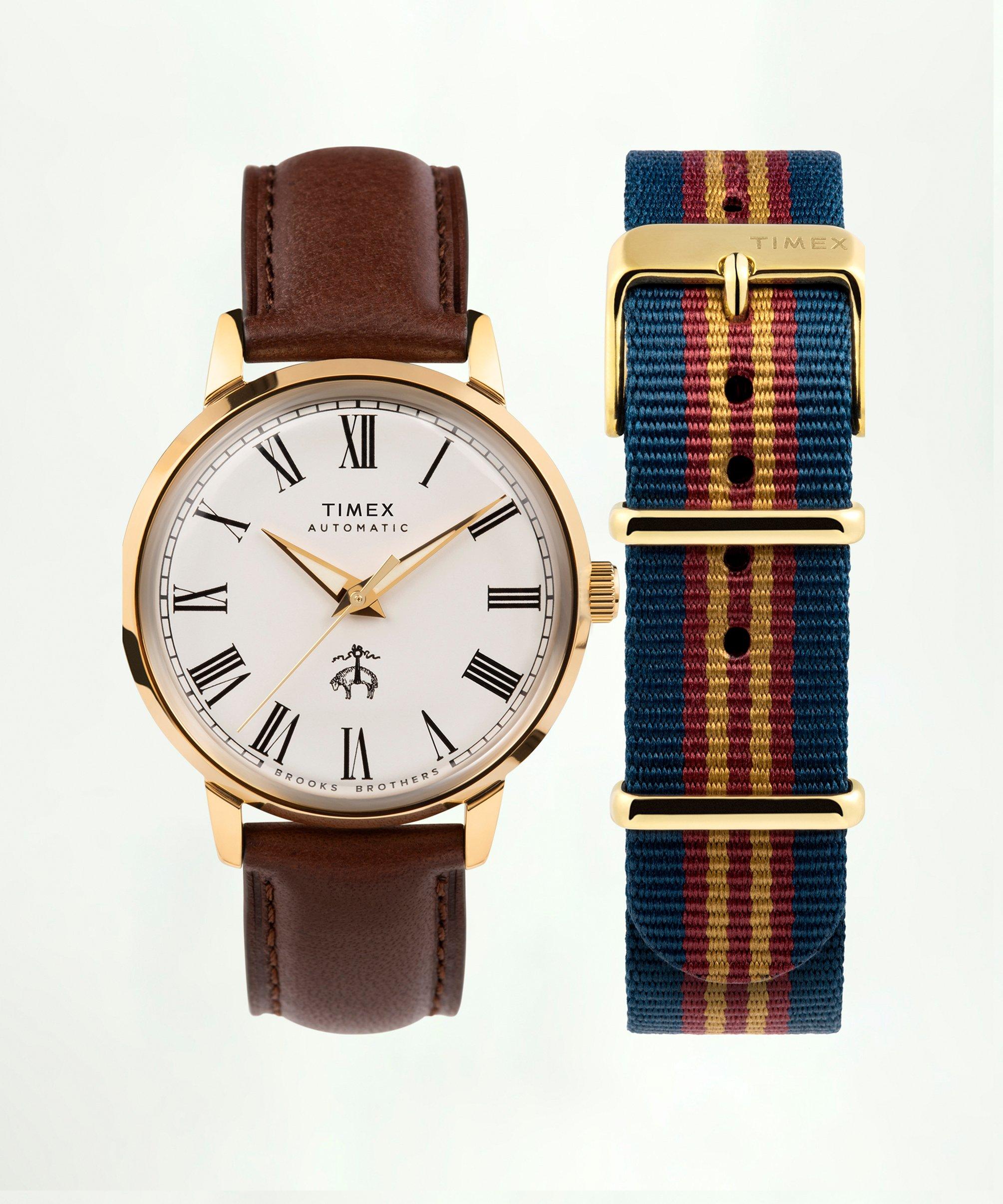 Brooks Brothers X Timex Marlin Automatic, Gold-tone | Gold/tone In Gold ...