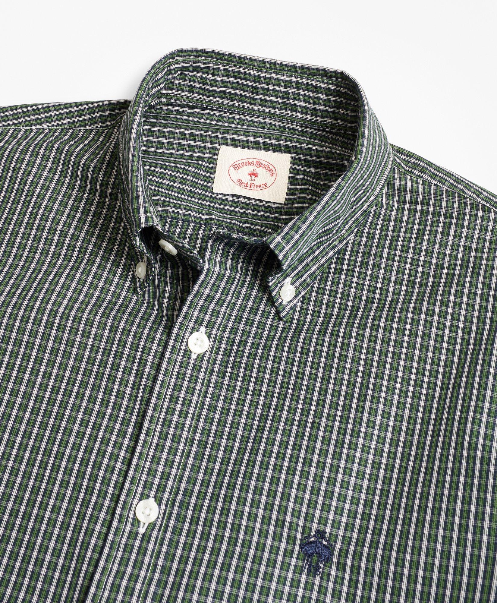 Plaid Cotton Broadcloth Sport Shirt