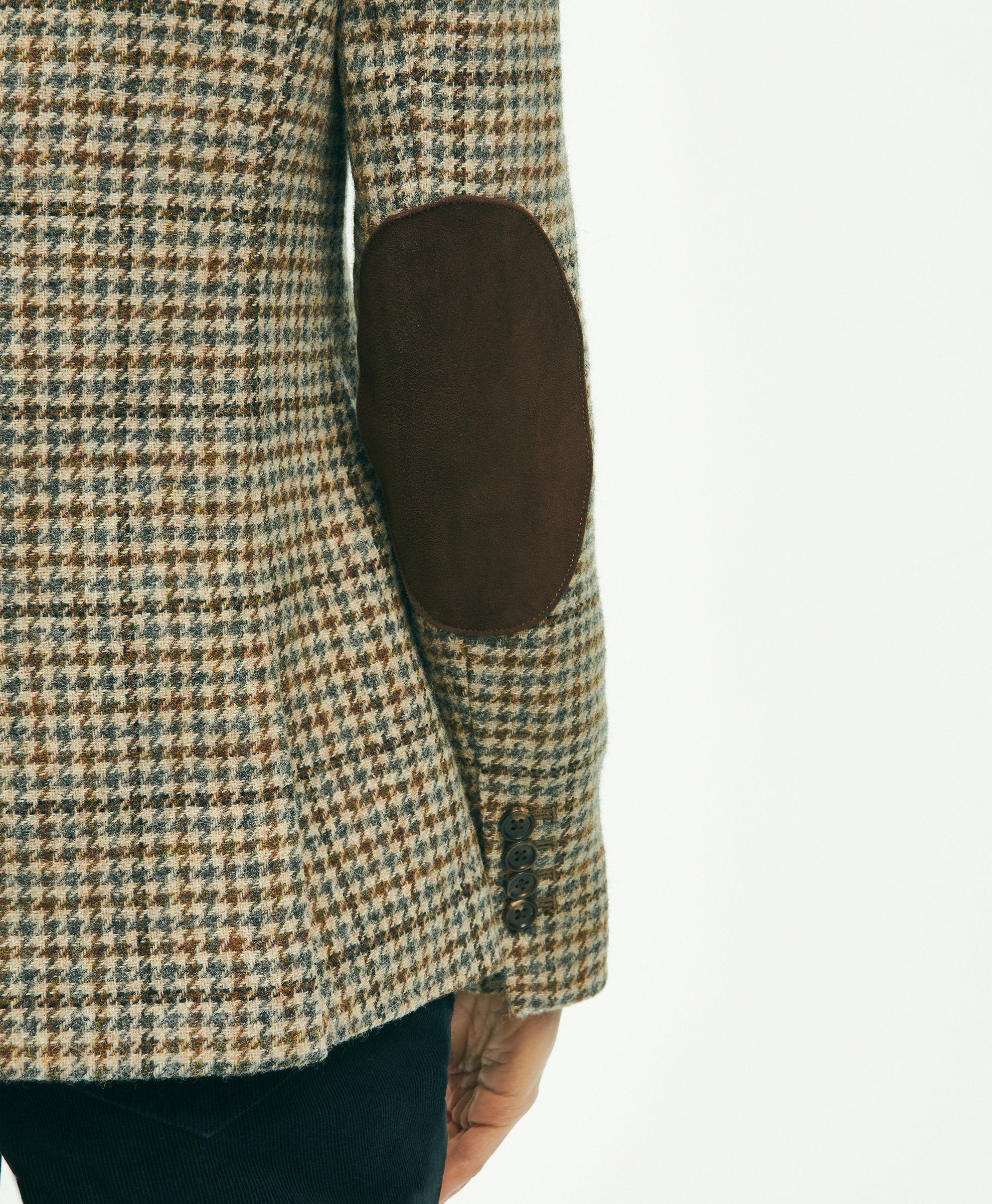 Tweed Jacket Women Elbow Patches