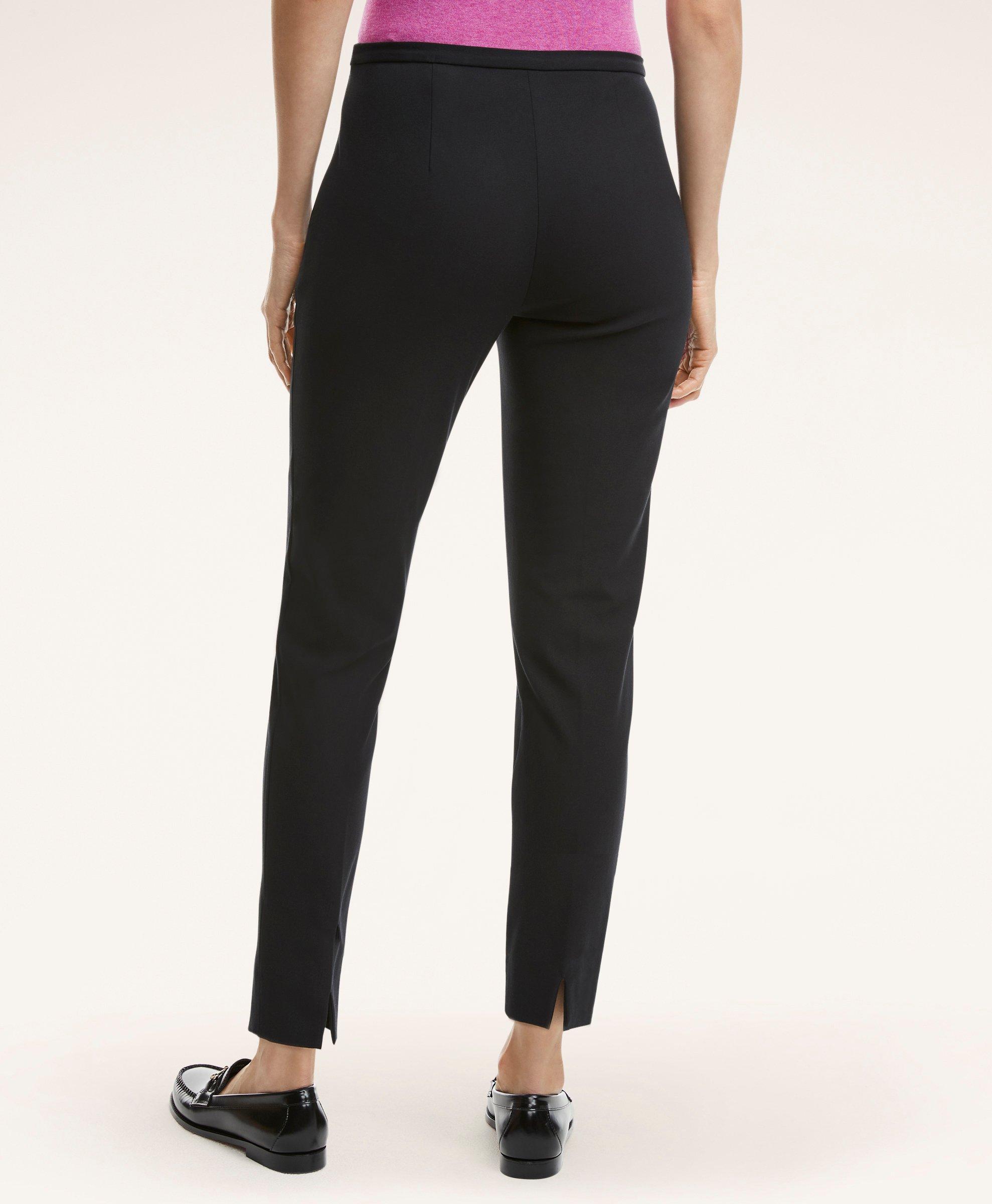 Side-Zip Stretch Cotton Pant