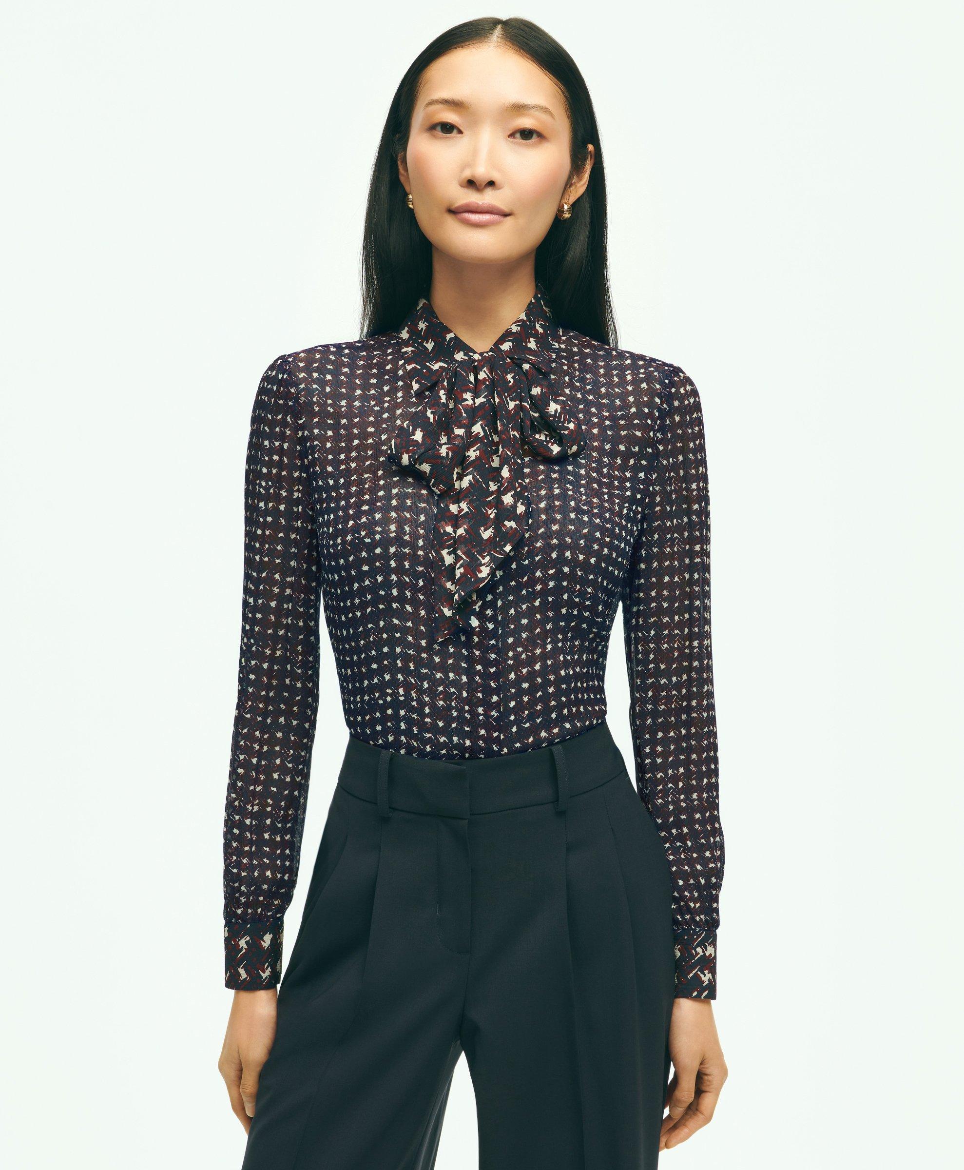 Bow Neck Blouses | Brooks Brothers